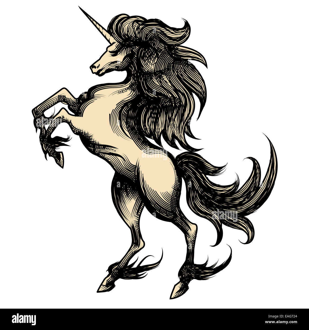 Héraldique licorne Banque de photographies et d’images à haute ...