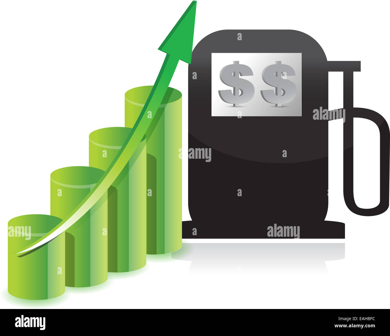 Augmentation du coût du gaz concept illustration graphique Photo Stock ...