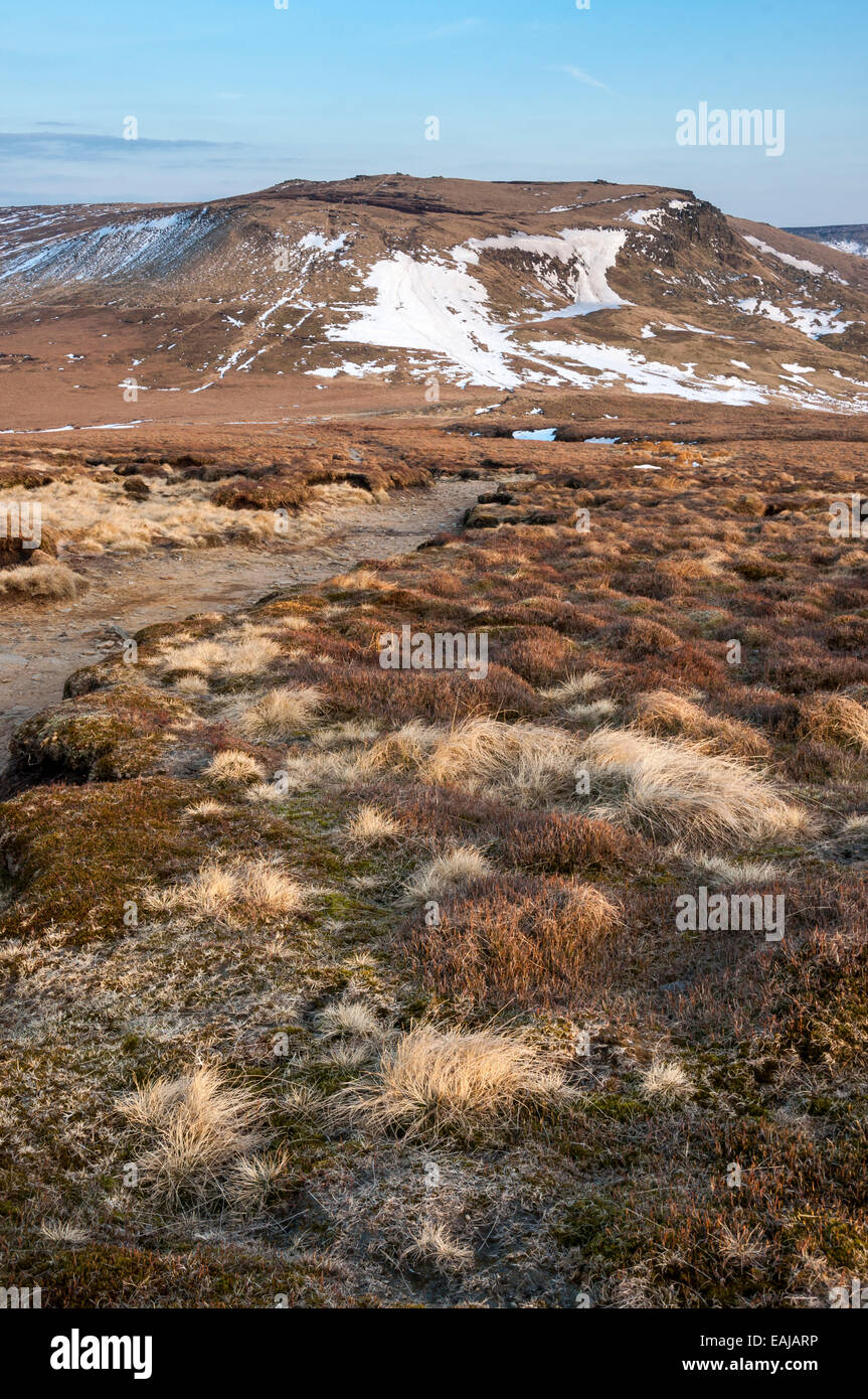 Paysage de lande spectaculaire avec vue sur le plateau de Kinder Scout ...