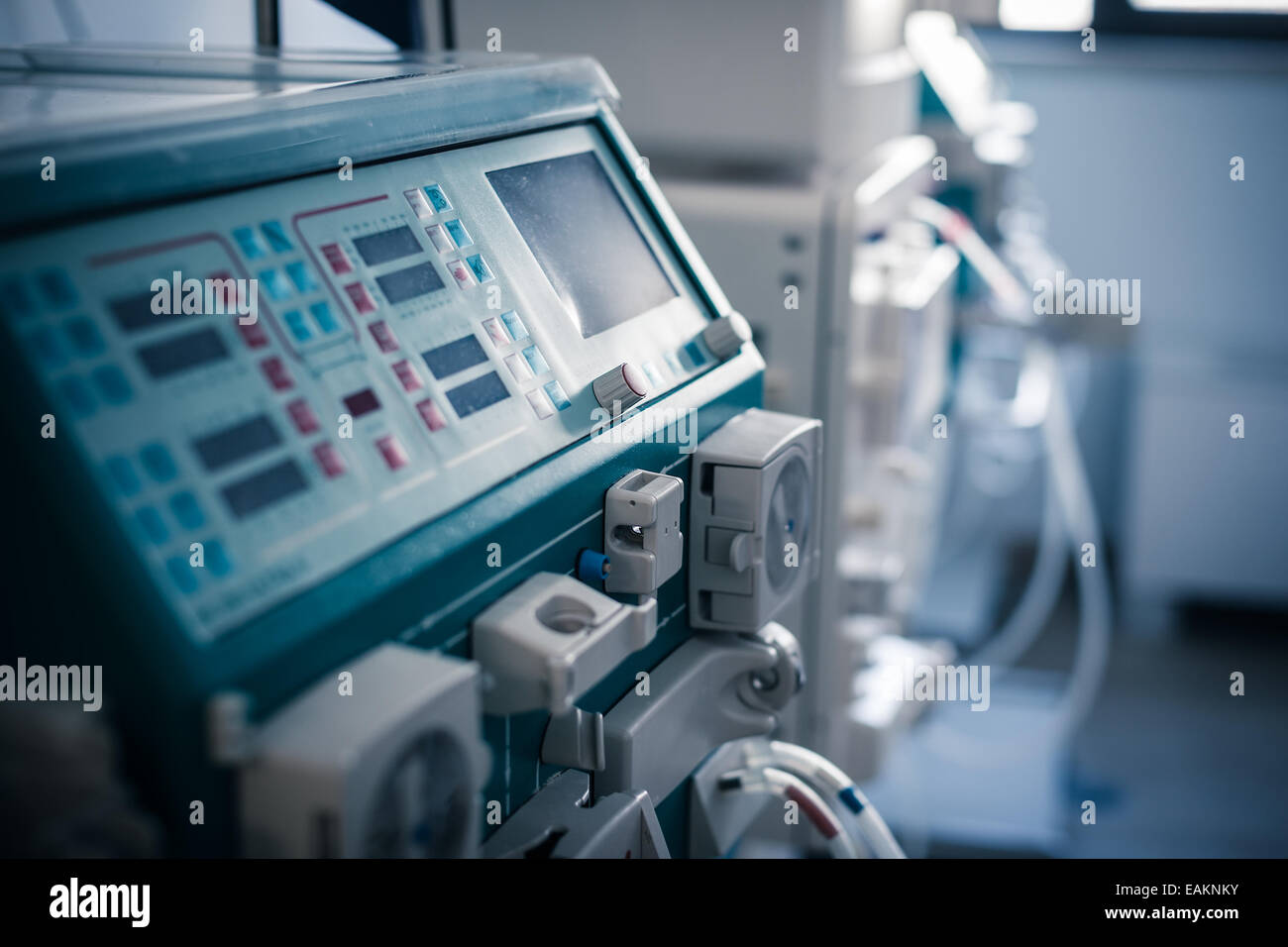 Une machine d'hémodialyse dialyseur ou dans une salle d'hôpital Photo ...