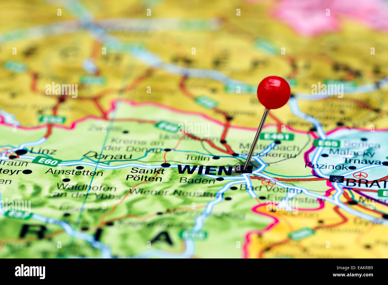 Vienna austria europe map Banque de photographies et d’images à haute ...