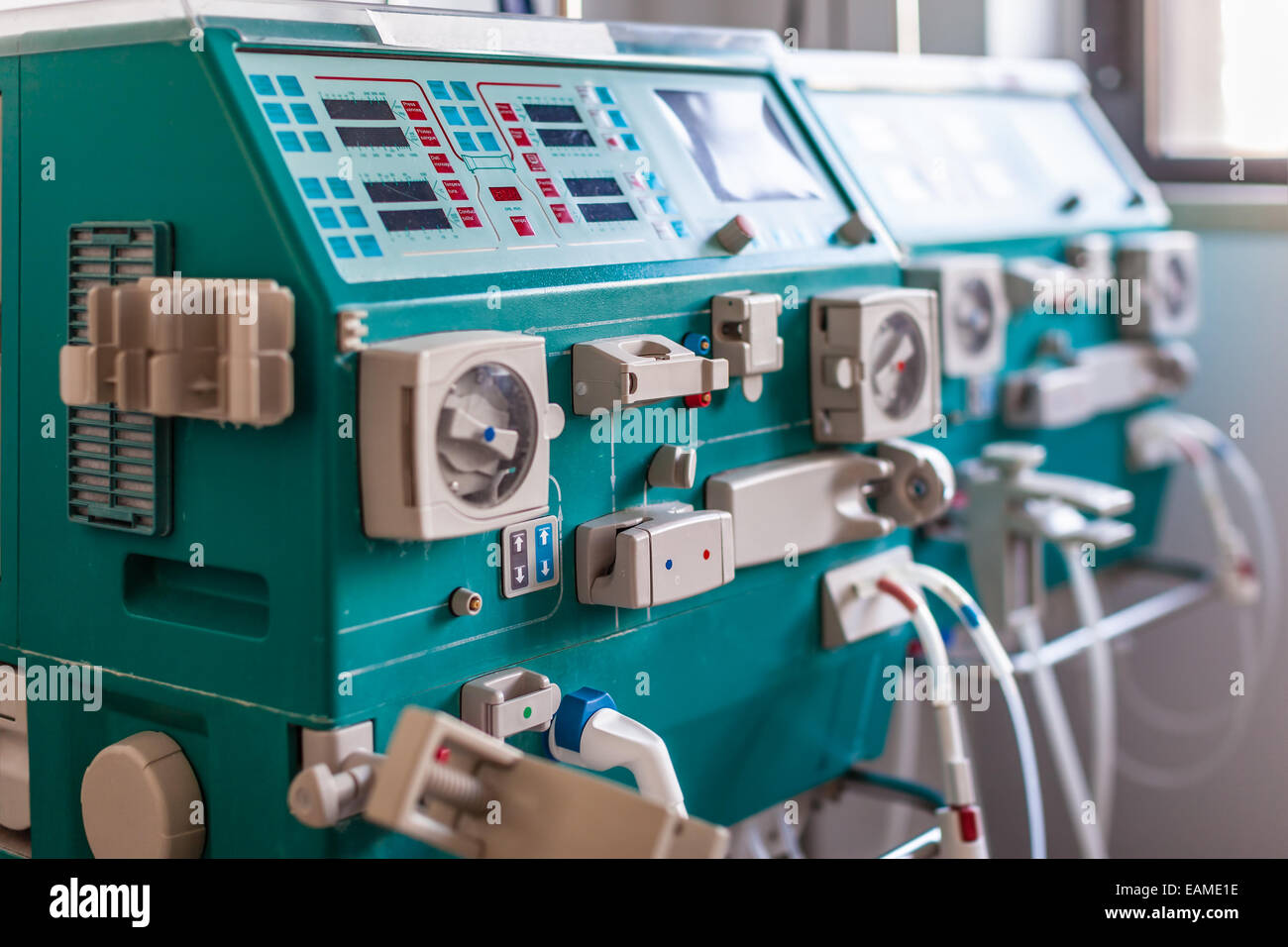Une machine d'hémodialyse dialyseur ou dans une salle d'hôpital Photo ...