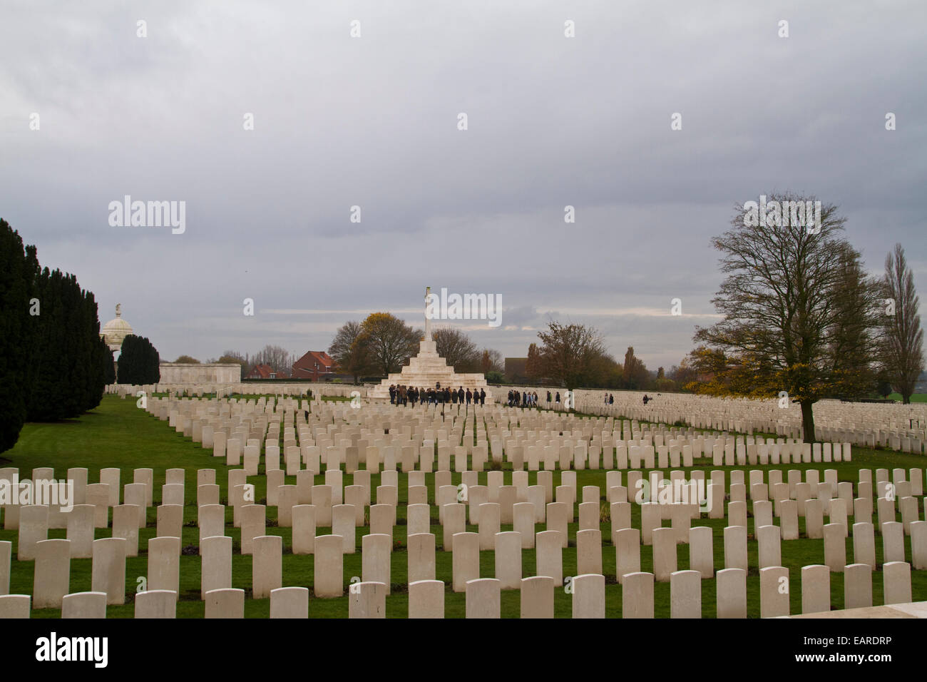 Guardsman Coldstream Ashley Cole signale le dernier message à Tyne Cot ...