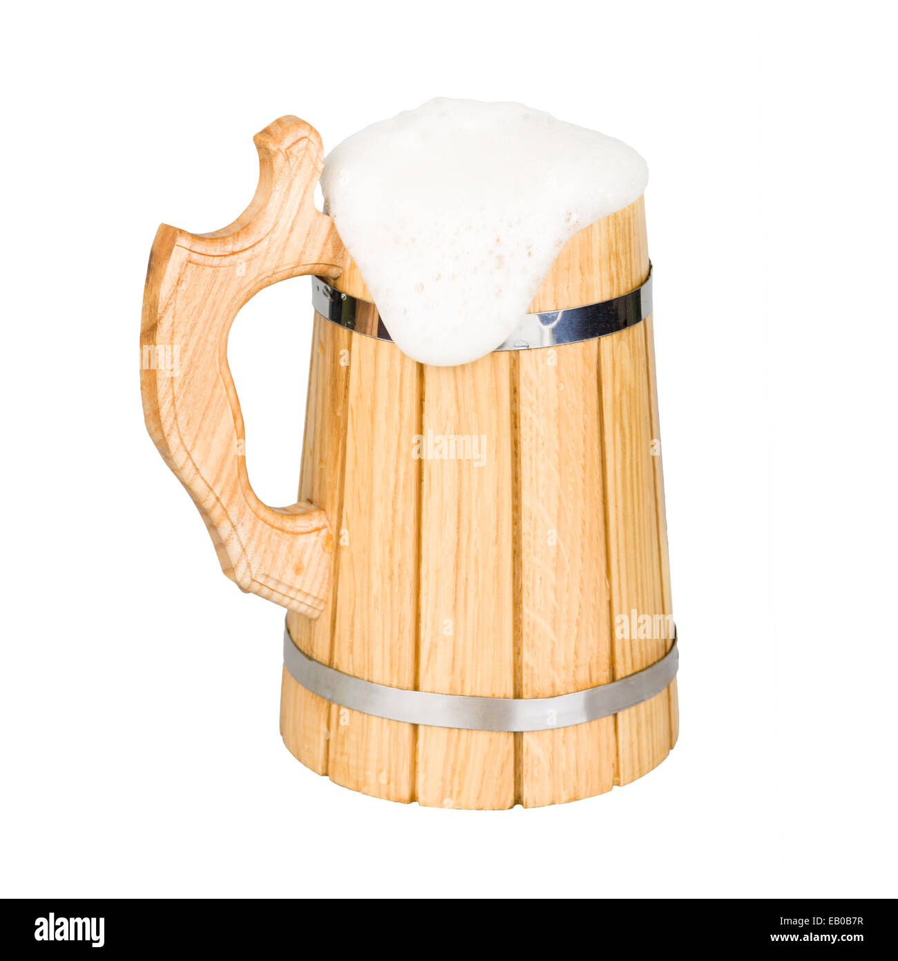 Tres ancien chope a biere bois Banque d'images détourées - Alamy