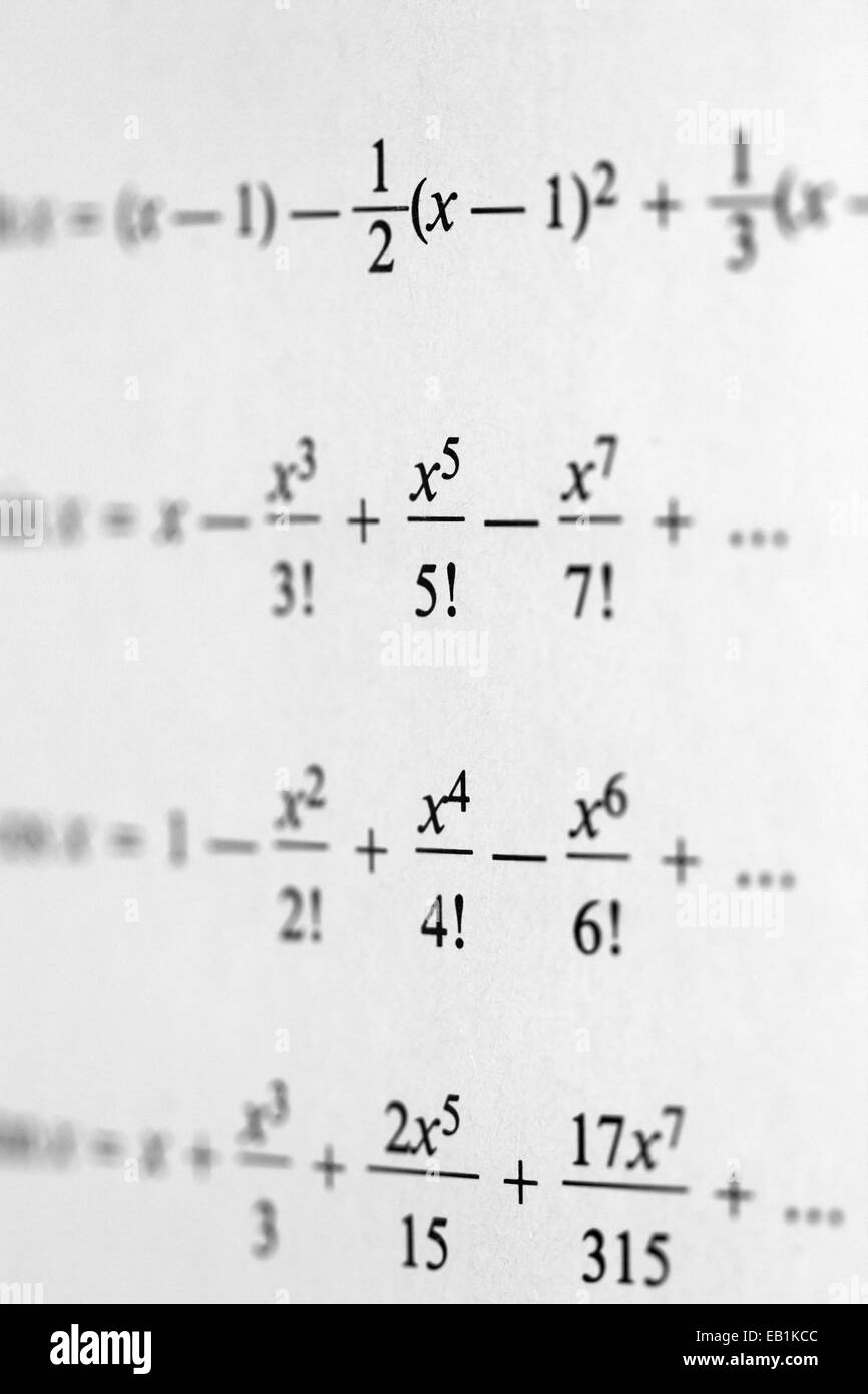Maths equations Banque de photographies et d’images à haute résolution ...