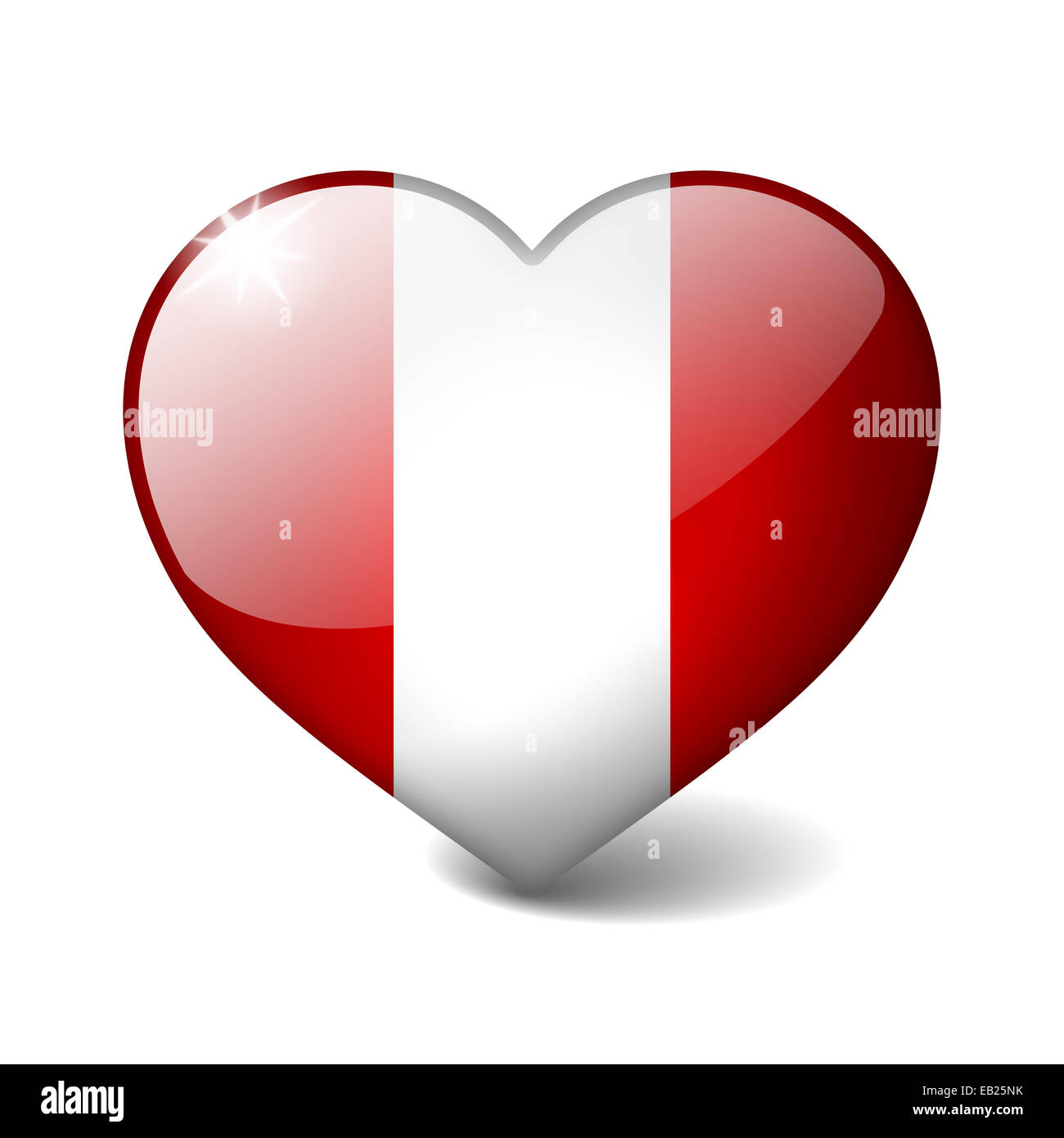 Love peru heart flag icon Banque de photographies et d’images à haute ...