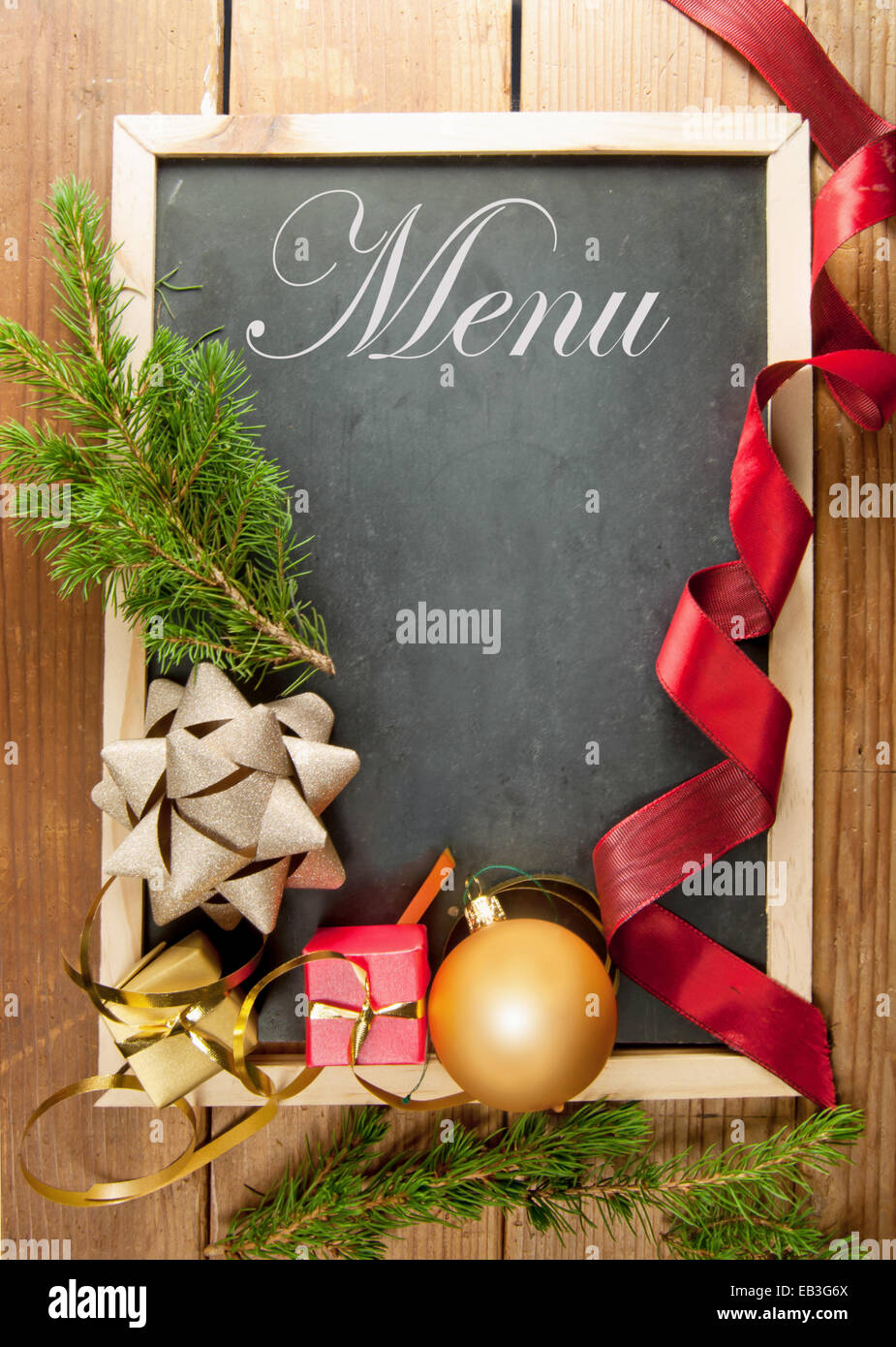 Menu de noël Banque de photographies et d’images à haute résolution - Alamy