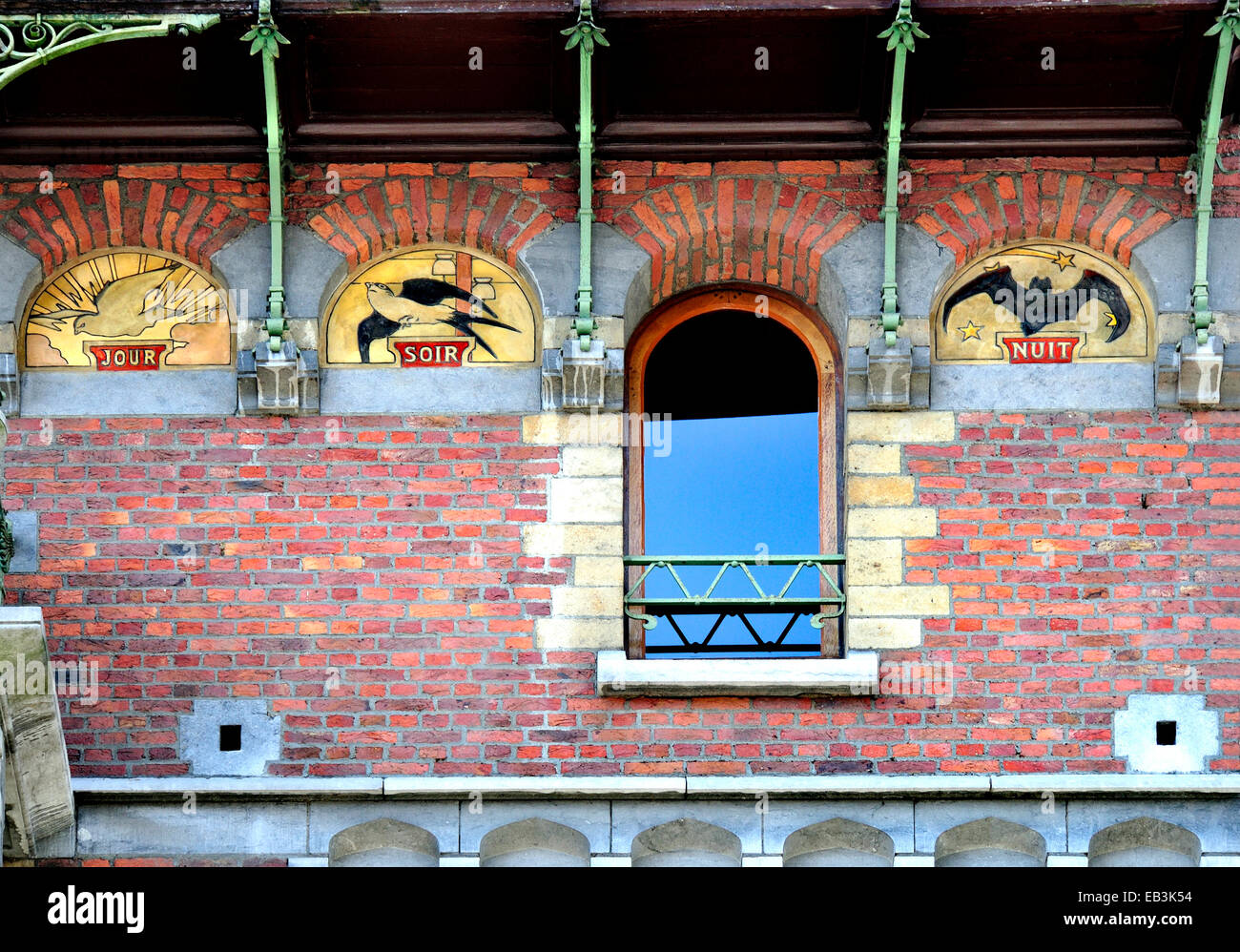 Bruxelles, Belgique. La maison de Paul Hankar (1893 - Paul Hankar) Rue ...