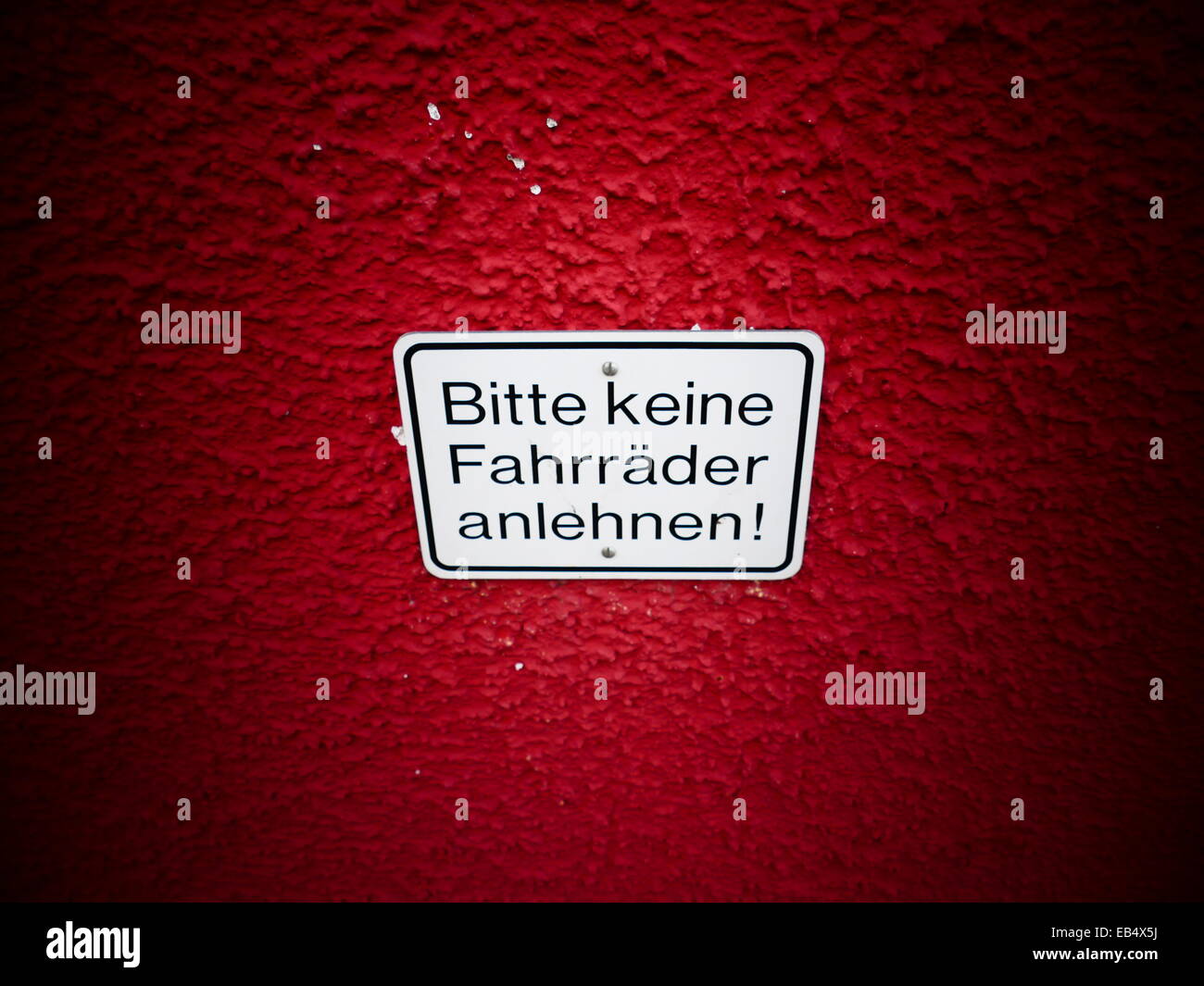 Signe de ne pas stationner votre vélo ici Photo Stock - Alamy