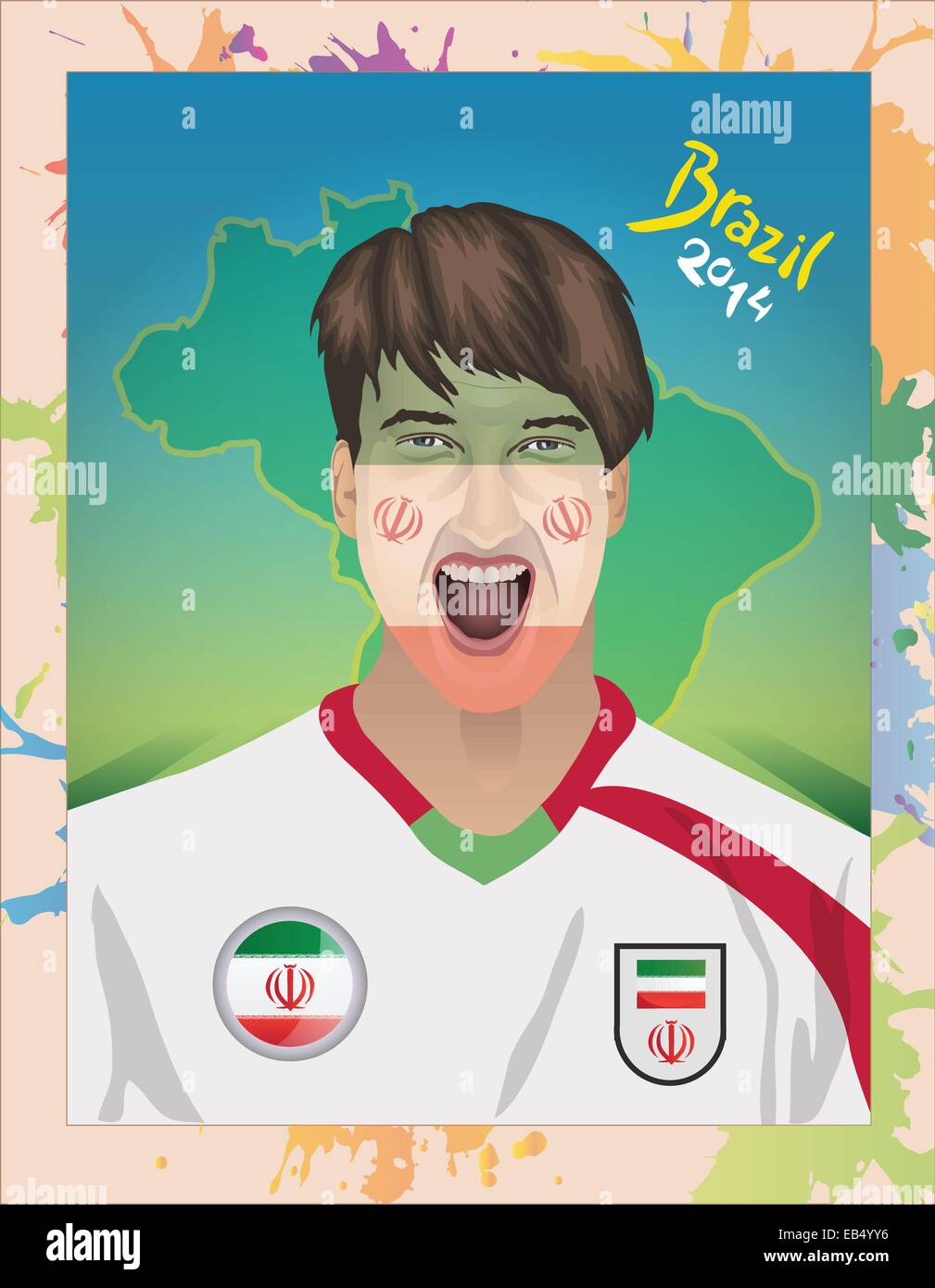 Iran foot Banque d'images vectorielles - Alamy