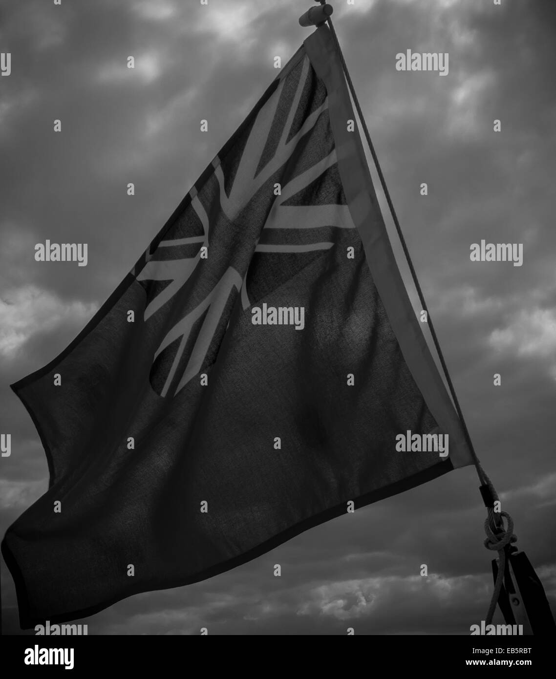 Drapeau rouge et noir Banque d'images noir et blanc - Alamy