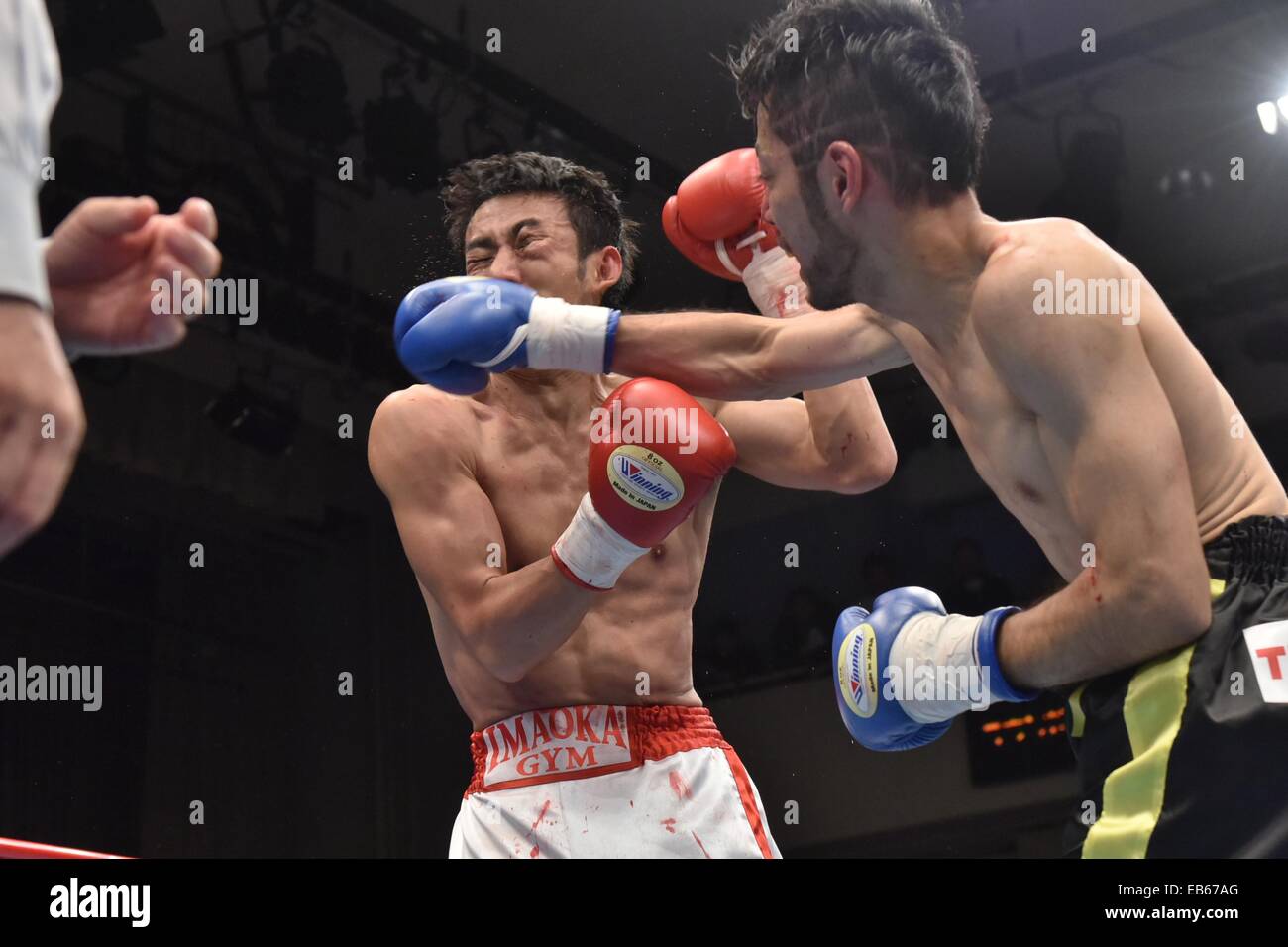 Tokyo, Japon. Robert Yamamoto a fait ses débuts de boxe avec un ...