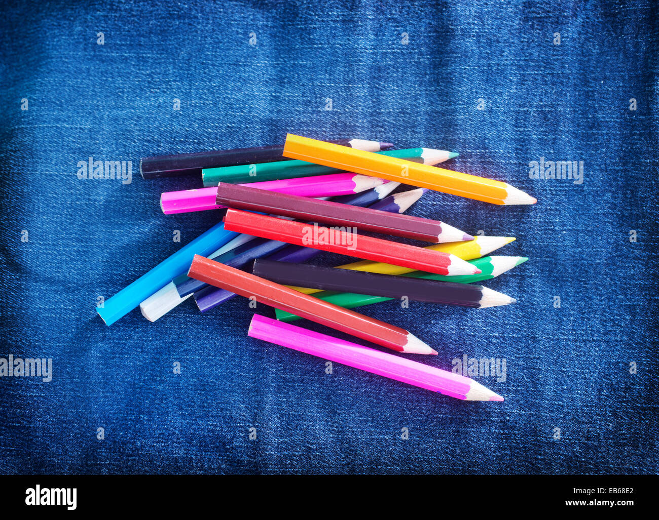 Color palette blue denim jeans Banque de photographies et d’images à ...