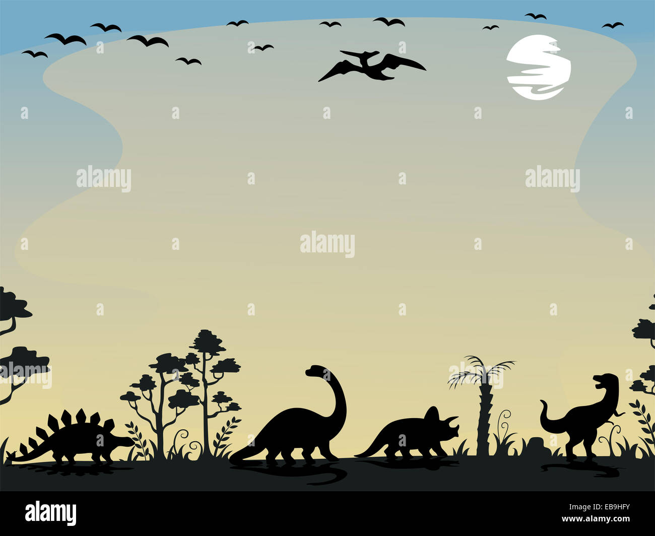 Dinosaur diplodocus silhouette Banque de photographies et d’images à haute résolution - Alamy