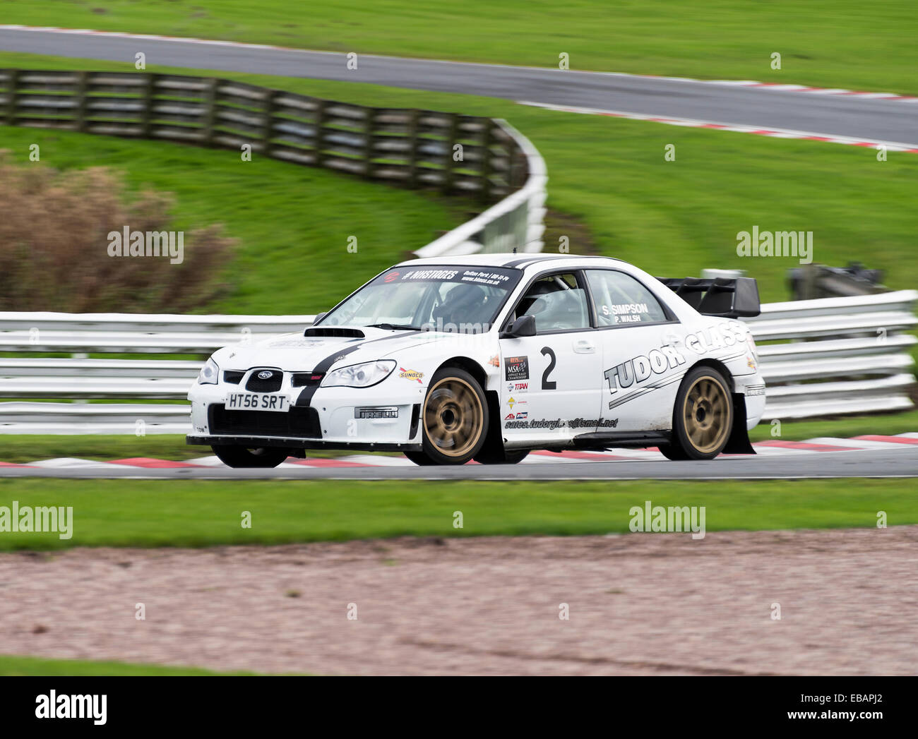 Subaru Impreza WRC Rally voiture dans le rassemblement au monument ...