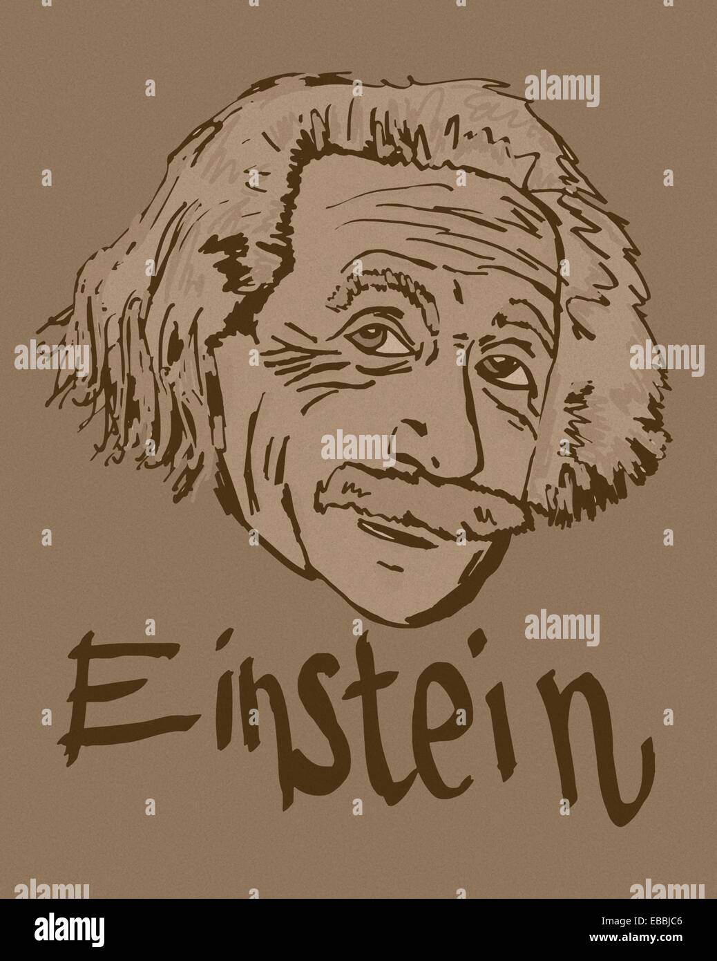 Albert einstein cartoon Banque de photographies et d’images à haute ...