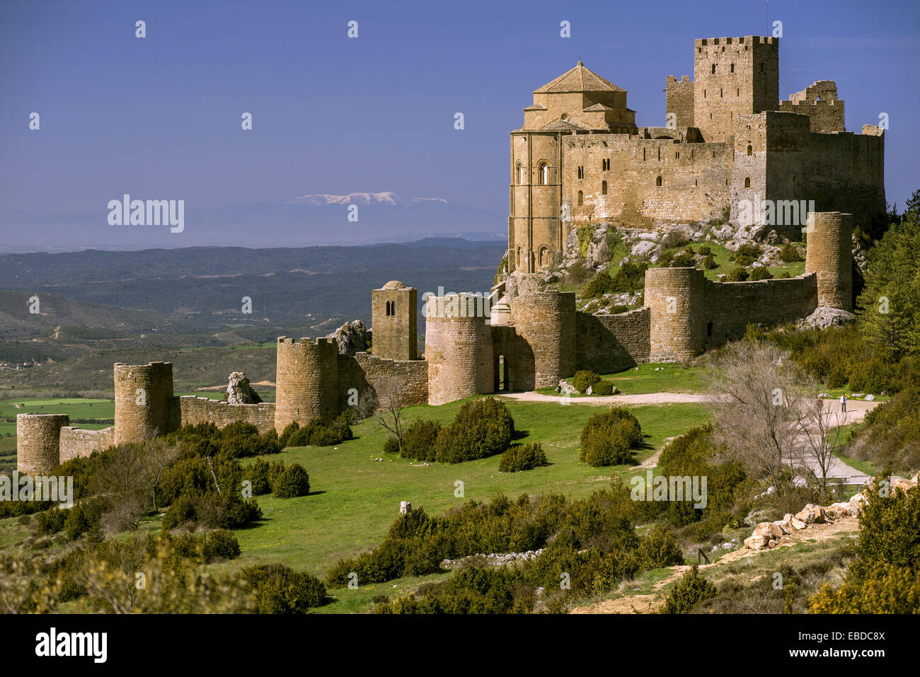 Le Château de Loarre, Hoya de Huesca, Aragon, Espagne Photo Stock - Alamy