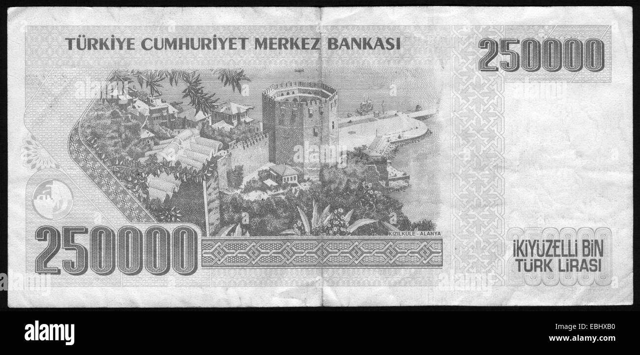 Old turkish lira banknotes Banque de photographies et d’images à haute ...