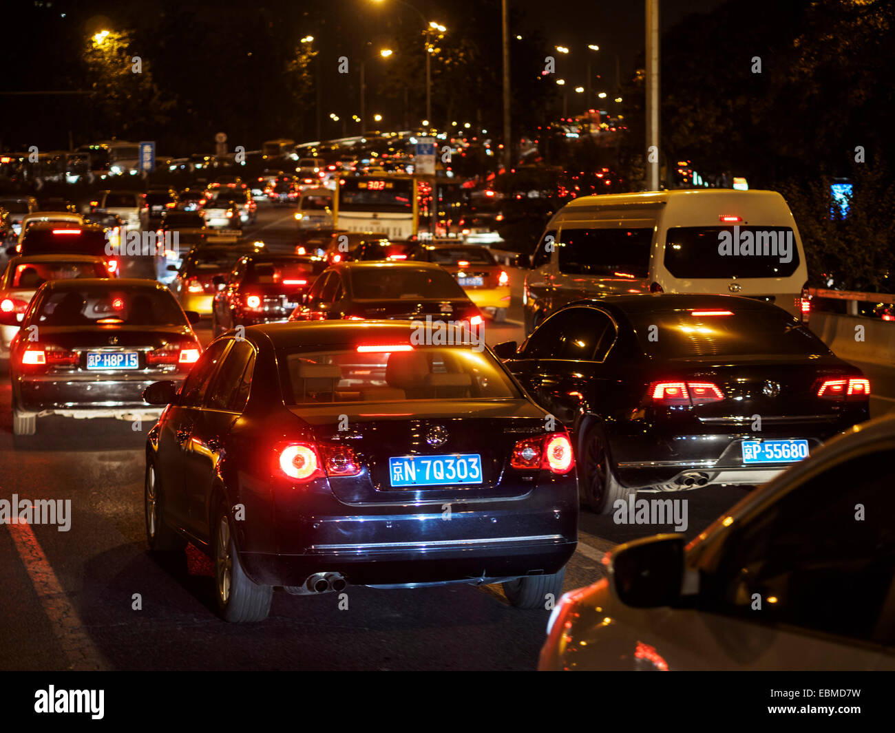 Embouteillage De La Ville Chinoise Banque d'image et photos - Alamy