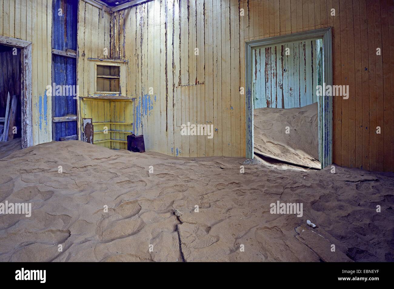 L'ancien village de la mine de diamants kolmanskop Banque de ...