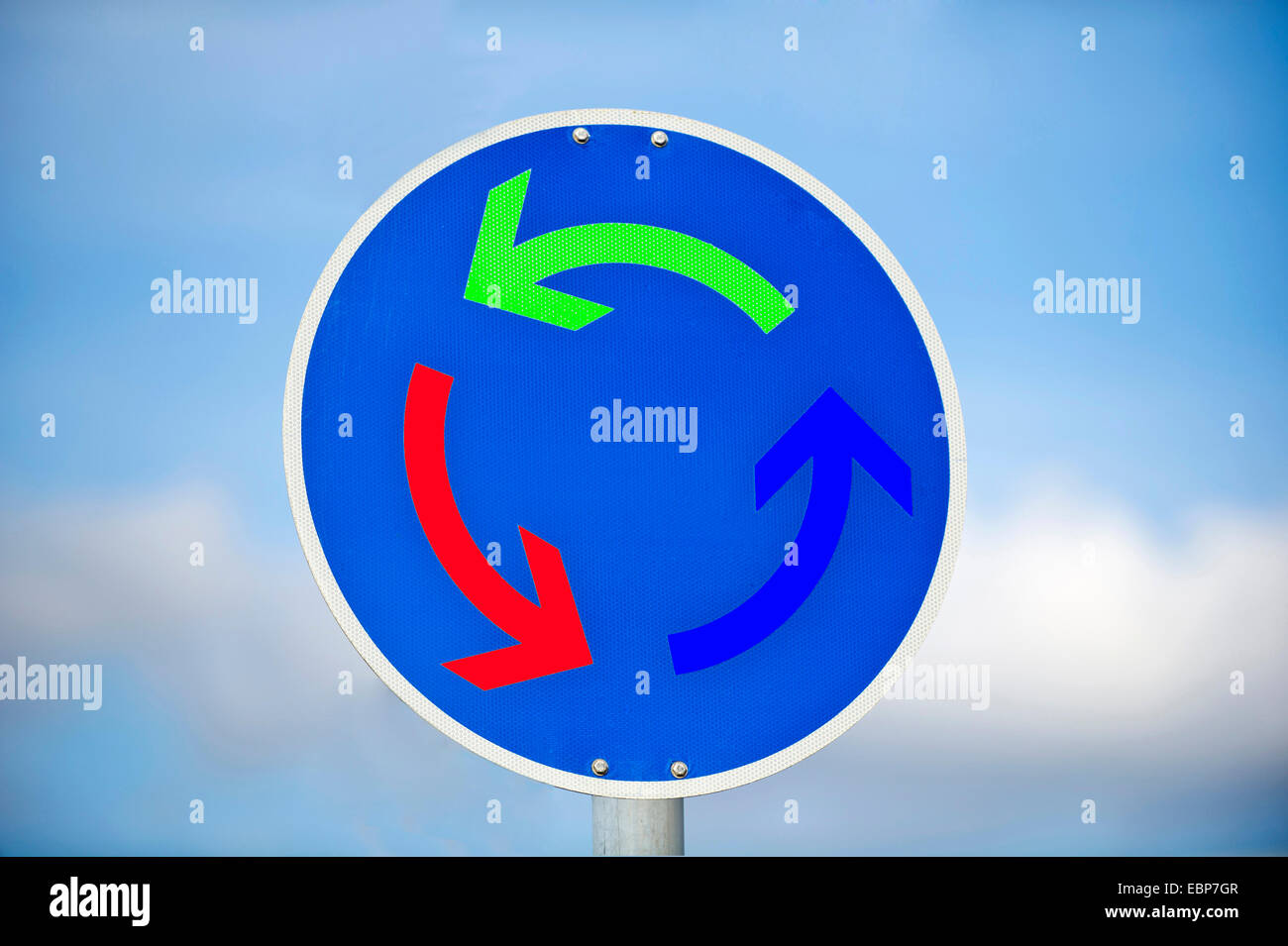 Panneau de signalisation rond point Banque de photographies et d’images ...