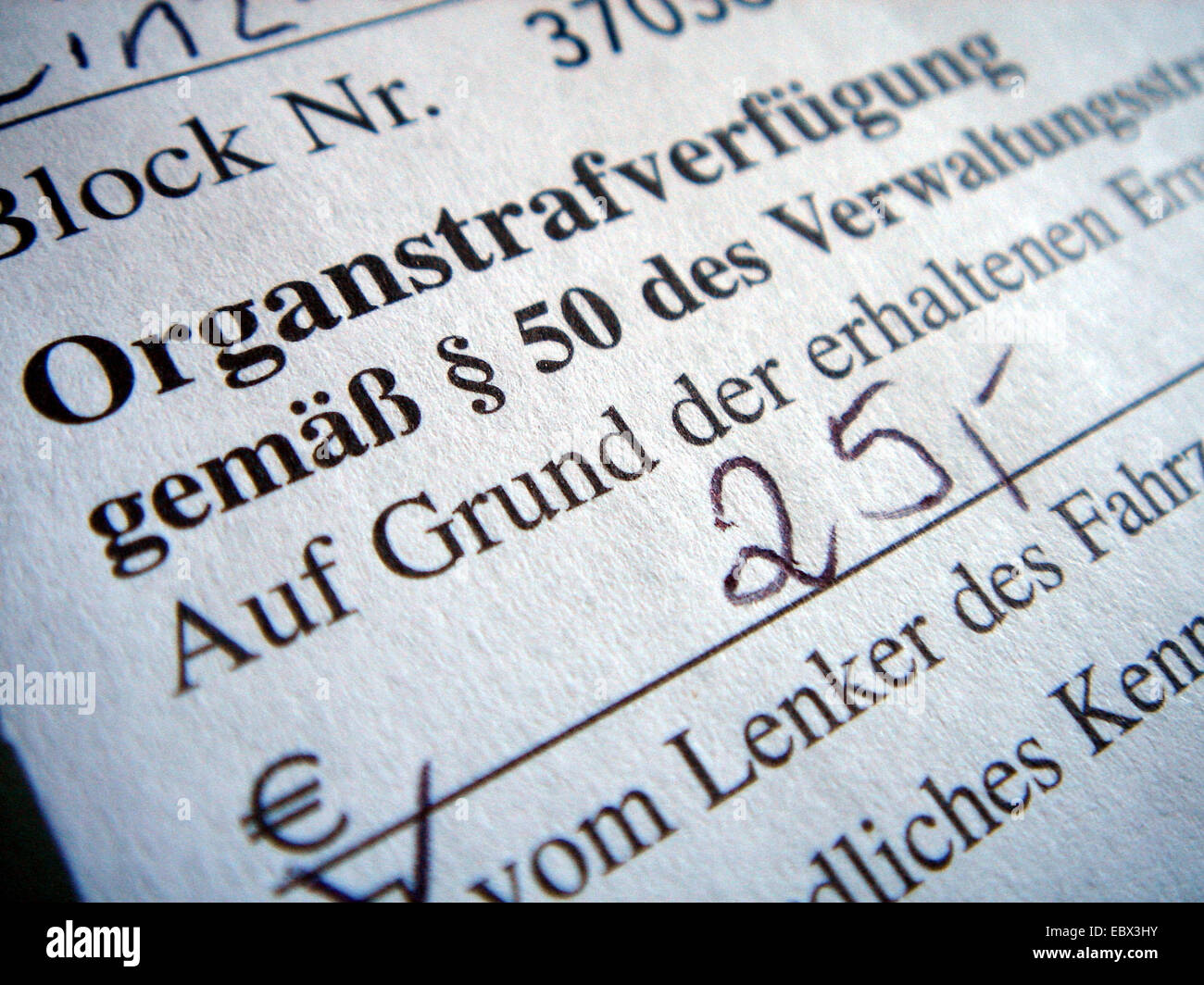 Infractions de la circulation Banque de photographies et d’images à ...