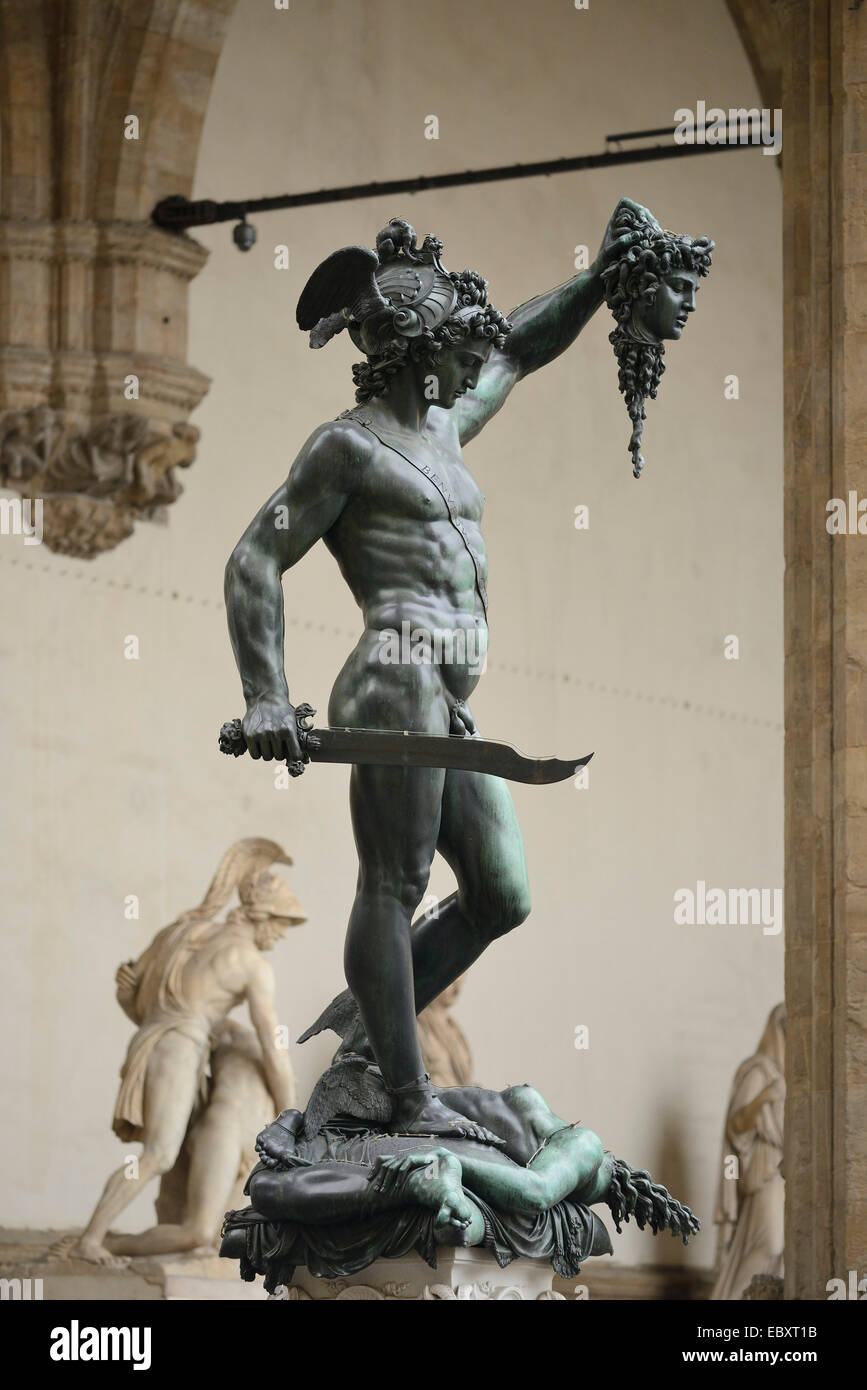 Sculpture perseo de benvenuto cellini Banque de photographies et d ...