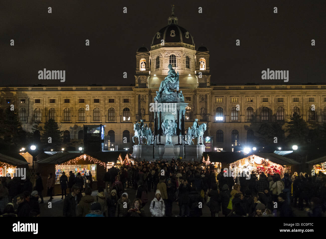 Village de Noël Marché de Noël à Vienne Autriche Vienne musée d'art ...