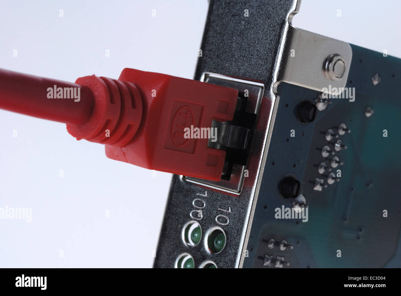 Carte d'interface réseau connexion Photo Stock - Alamy