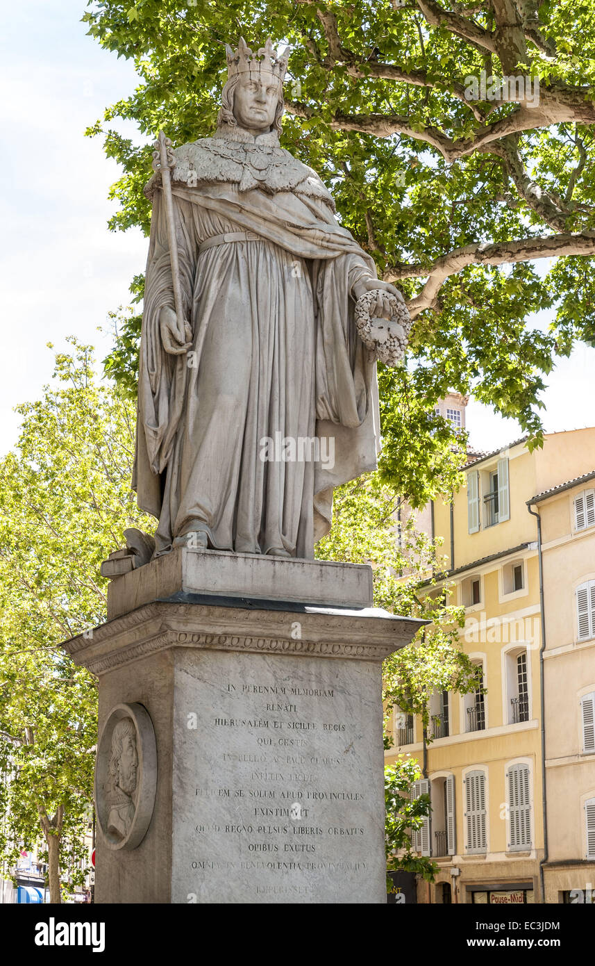 La statue du roi rene Banque de photographies et d’images à haute ...