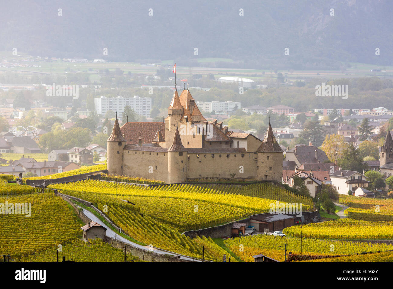 Château d'Aigle, Canton de Vaud, Suisse Photo Stock - Alamy