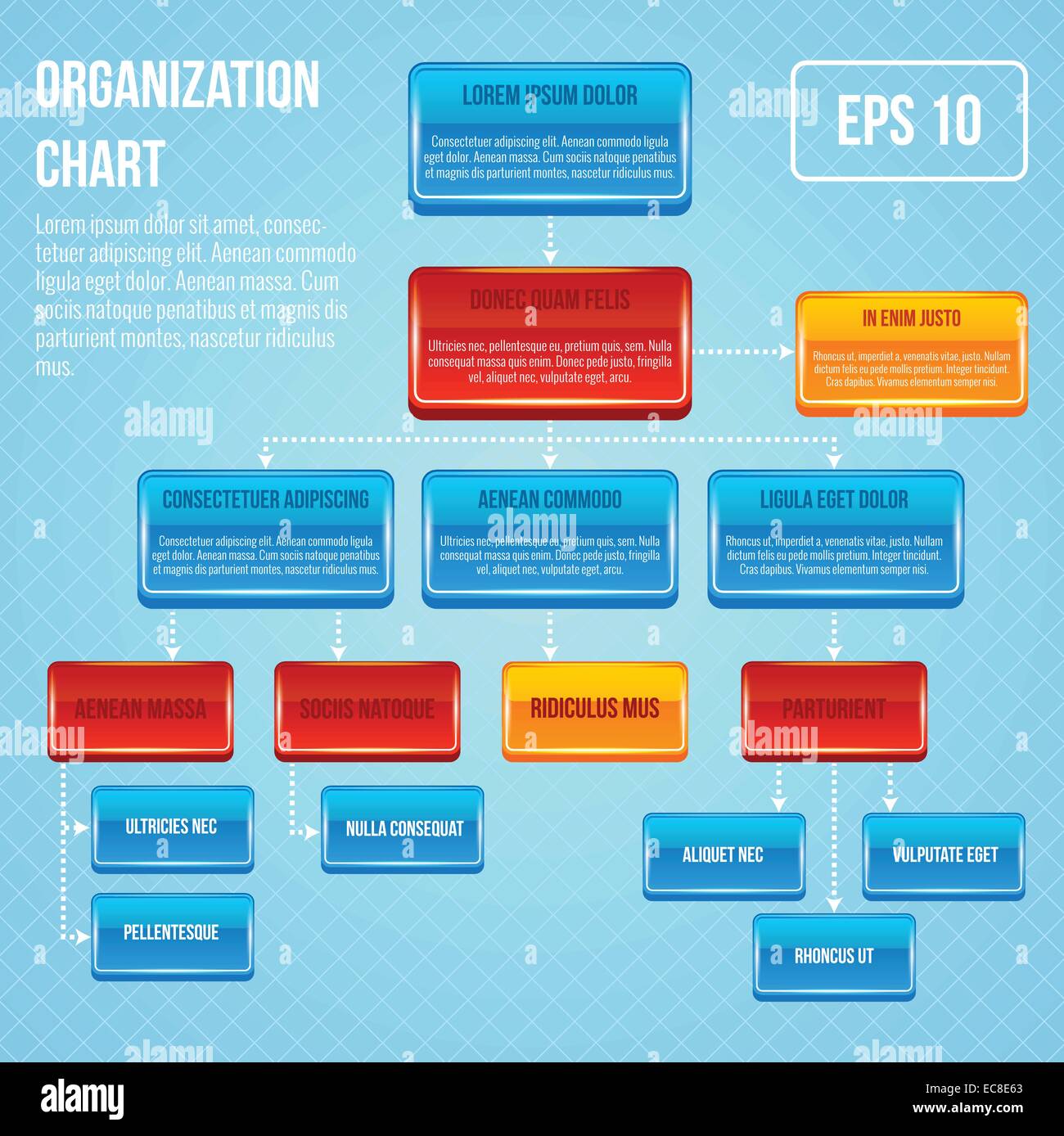 Concept 3d organigramme d'entreprise organisation du travail structure ...