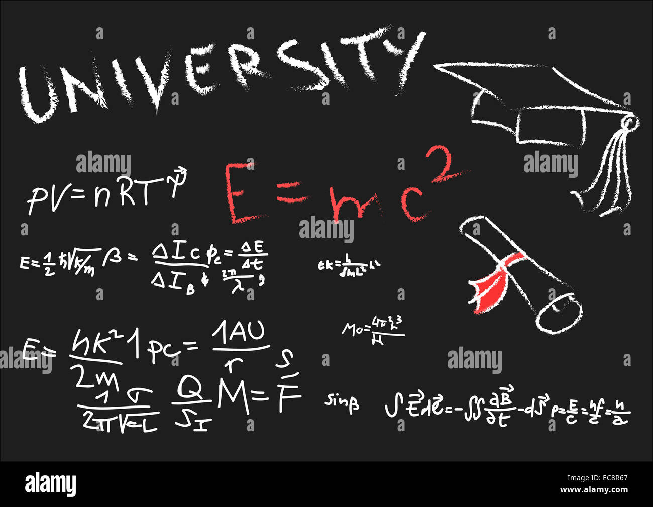 Les formules de la physique Banque de photographies et d’images à haute ...