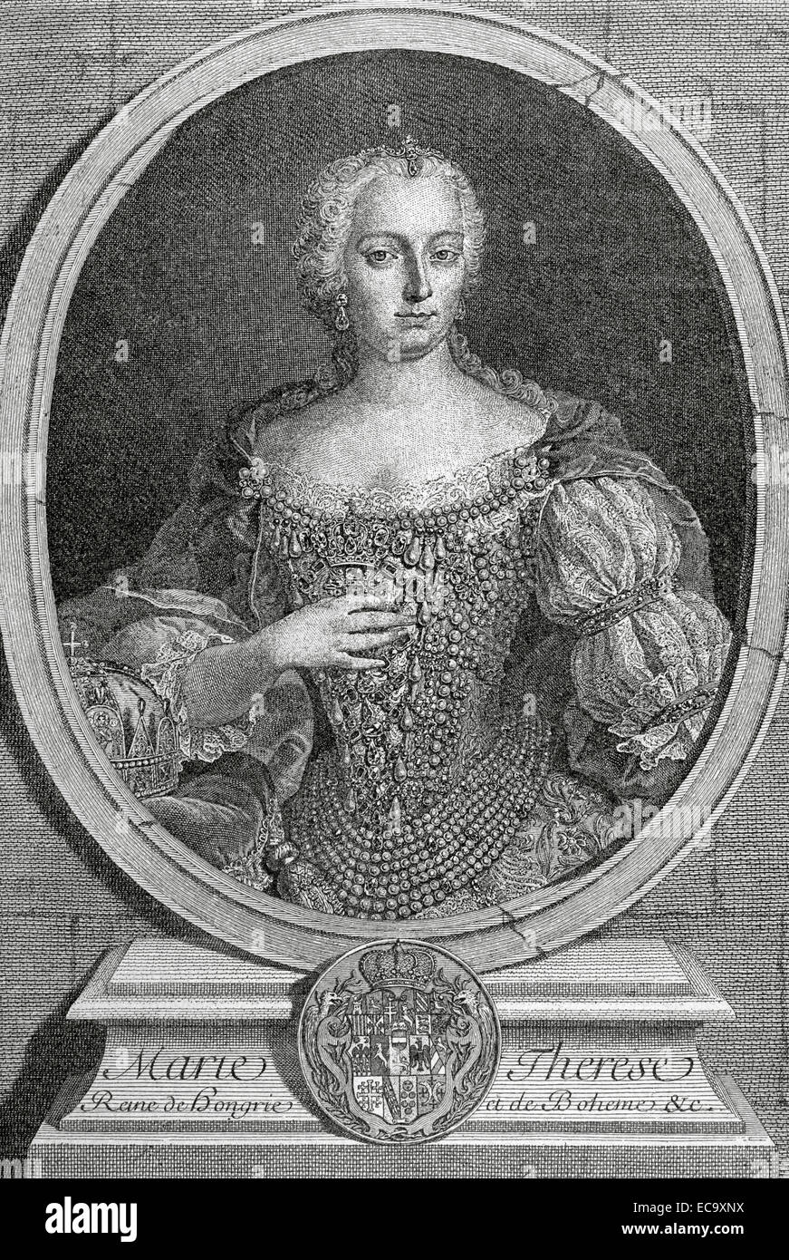 Marie-thérèse (1717-1780), Archiduchesse d'Autriche, reine de Hongrie ...