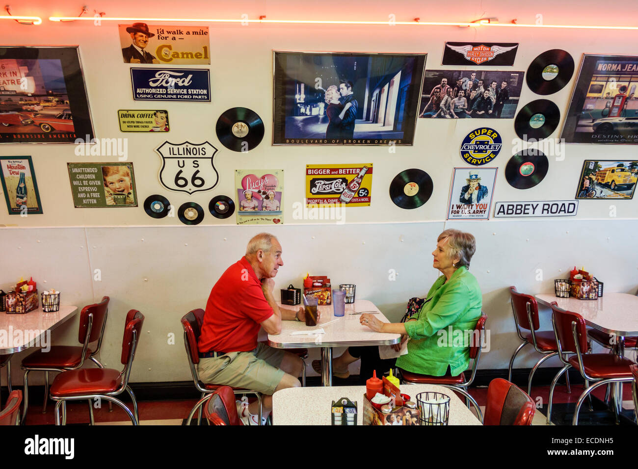 Springfield Illinois, autoroute historique route 66, Charlie Parker's ...