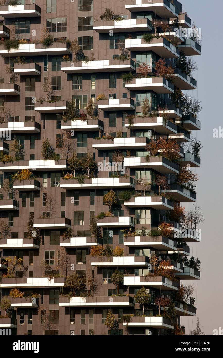 Milan, les bâtiments 'Bosco Verticale' architecte Stefano Boeri ...