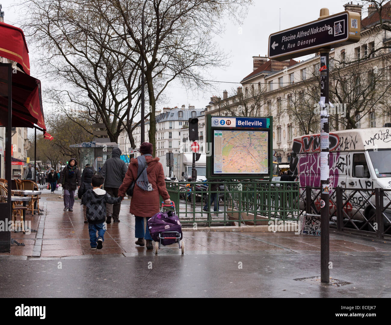 Station de métro belleville Banque de photographies et d’images à haute ...