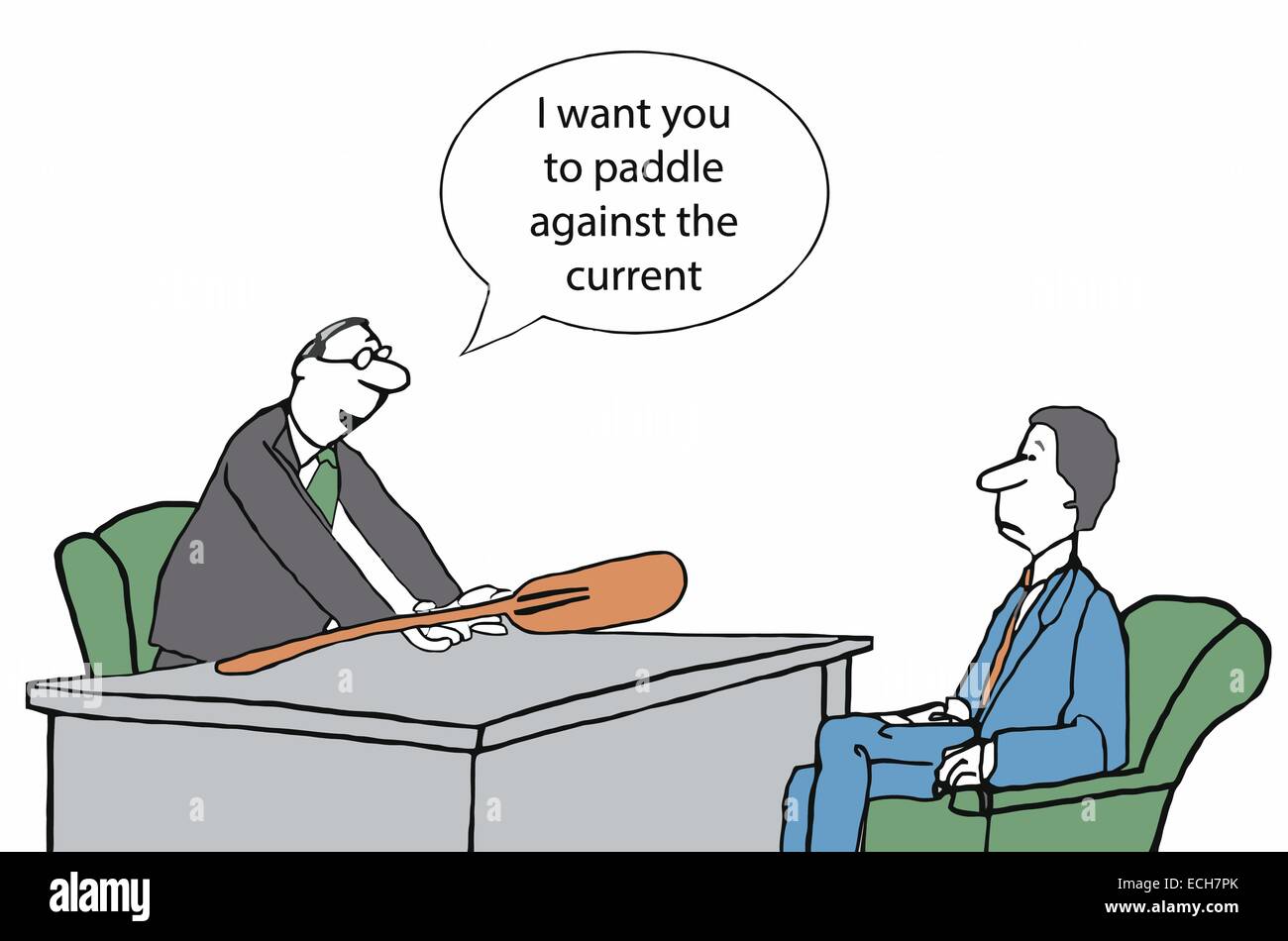 Against the current Banque d'images vectorielles - Alamy