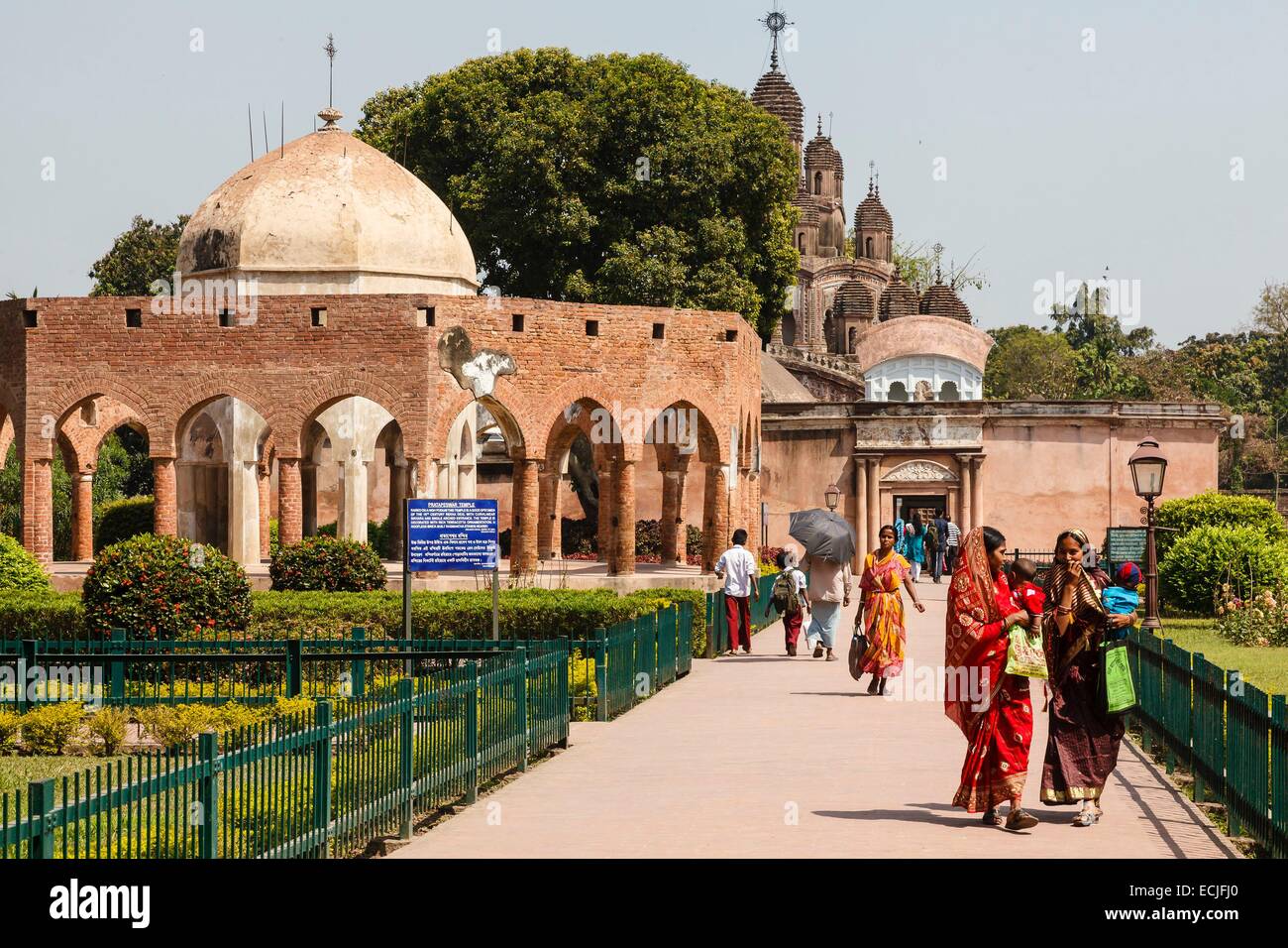 L'Inde, le Bengale occidental, Ambika Kalna, rash Mancha et temples ...