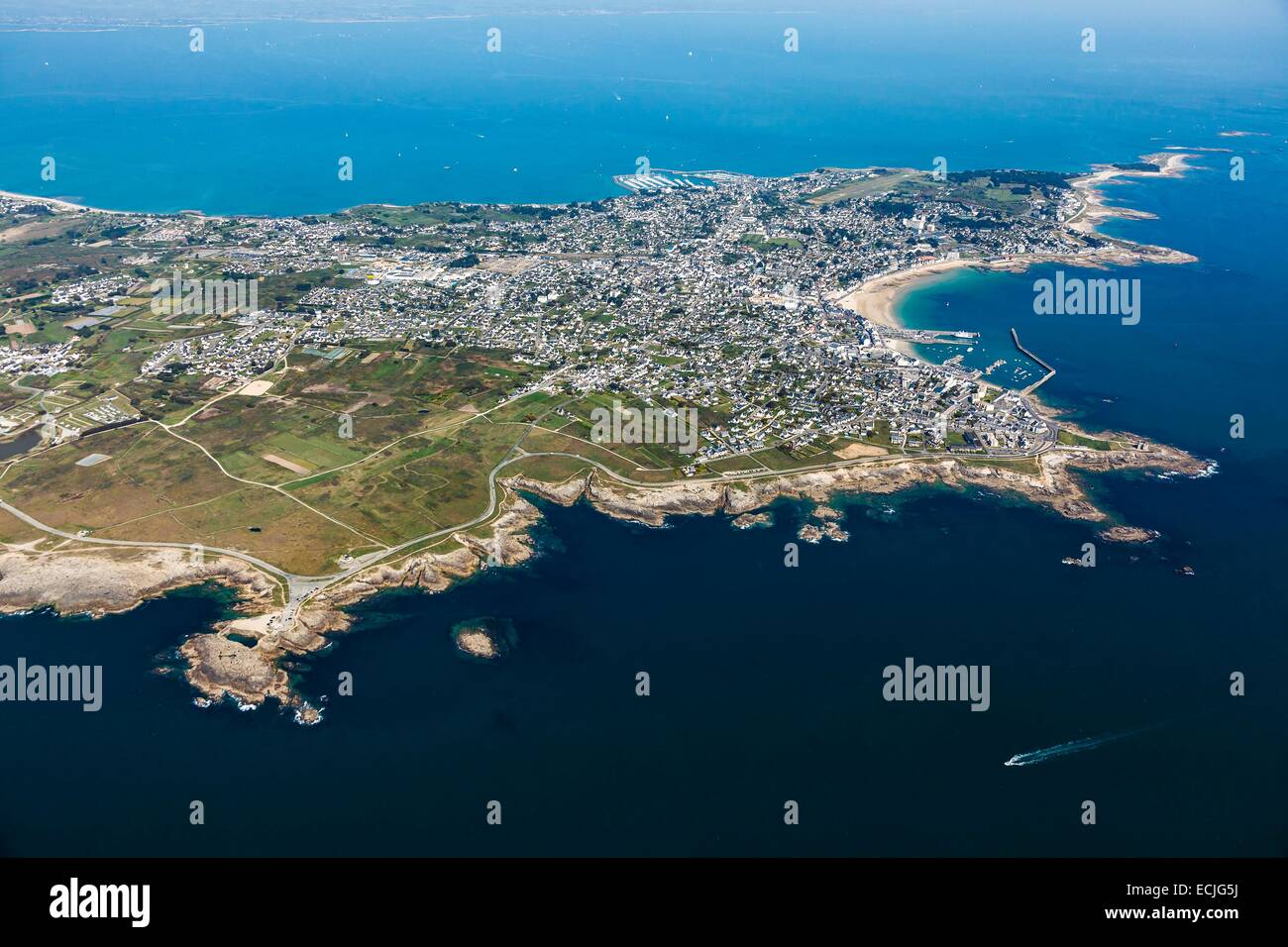 France morbihan quiberon town ports Banque de photographies et d’images ...