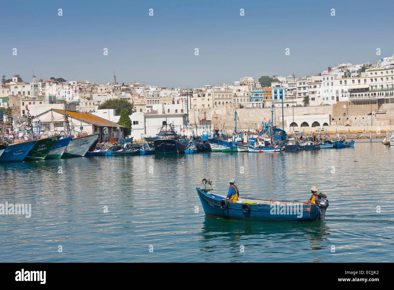 Maroc, région Tanger Tétouan, Tanger, le port de pêche Photo Stock - Alamy