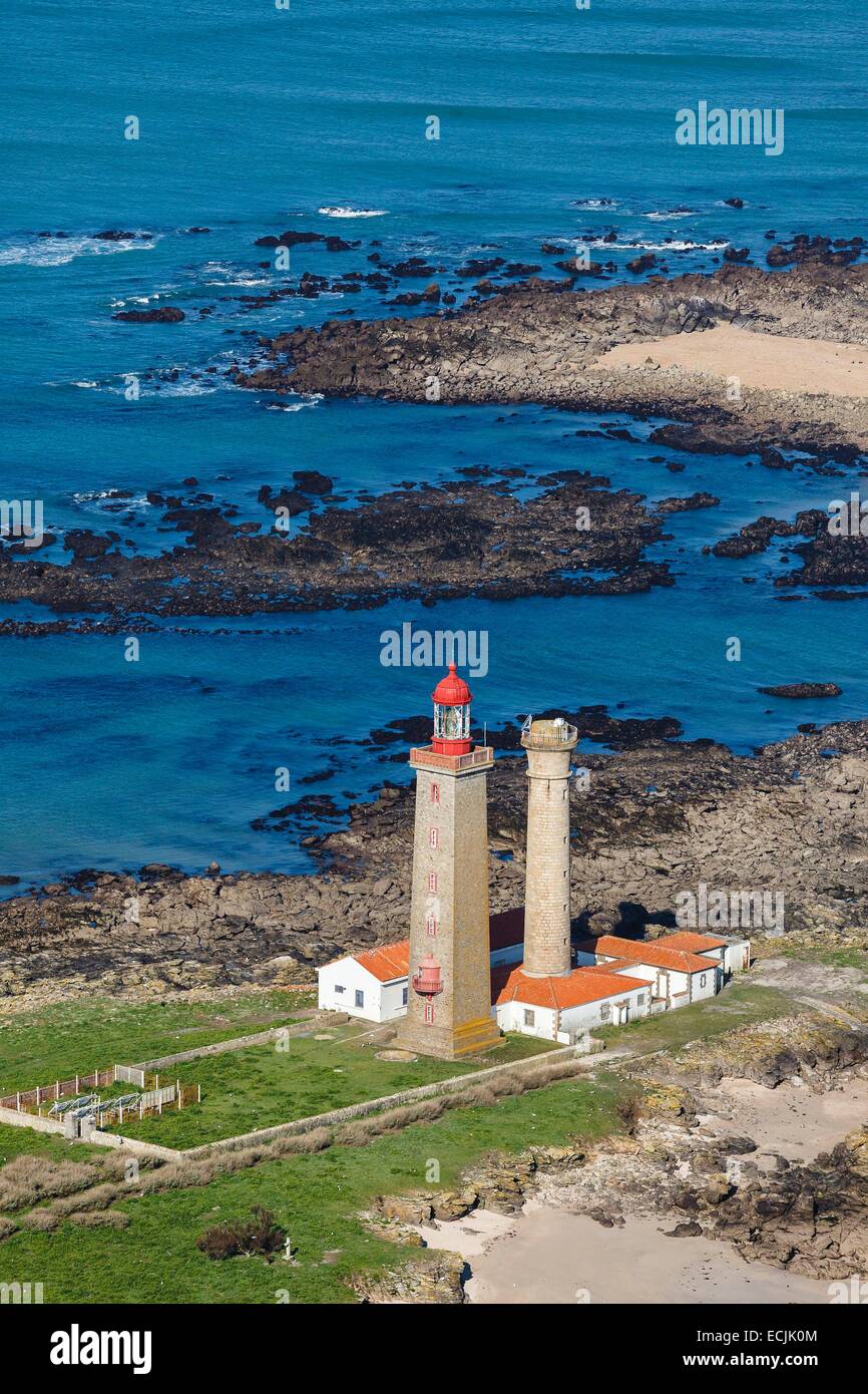 France, Vendée, Ile du pilier, le phare (vue aérienne Photo Stock - Alamy
