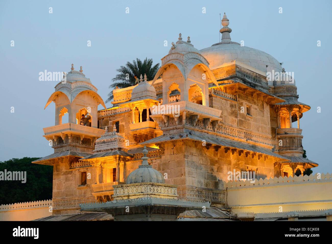 L'Inde, Rajasthan, Udaipur, le lac Pichola, Jag Mandir Palace Photo ...
