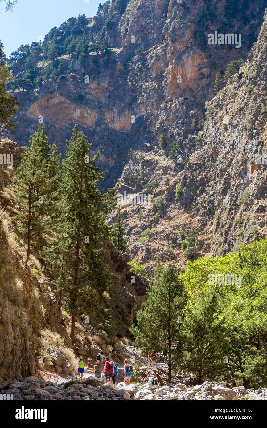 La Grèce, la crète à l'Ouest, le massif des Montagnes Blanches, les ...