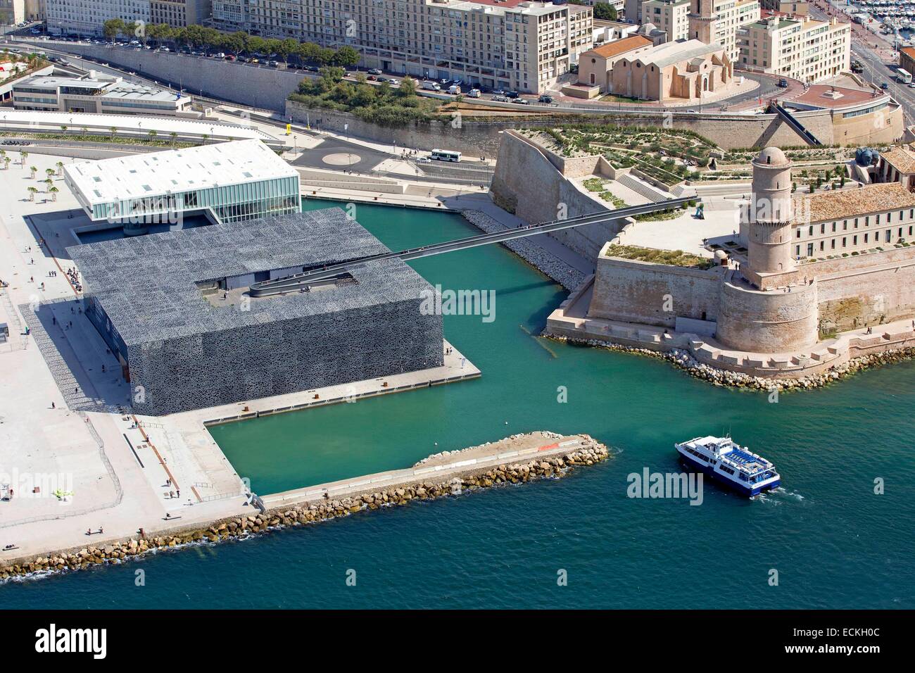 France, Bouches du Rhône, Marseille, zone Euroméditerranée, J4 Esplanade, MuCEM, Musée des ...