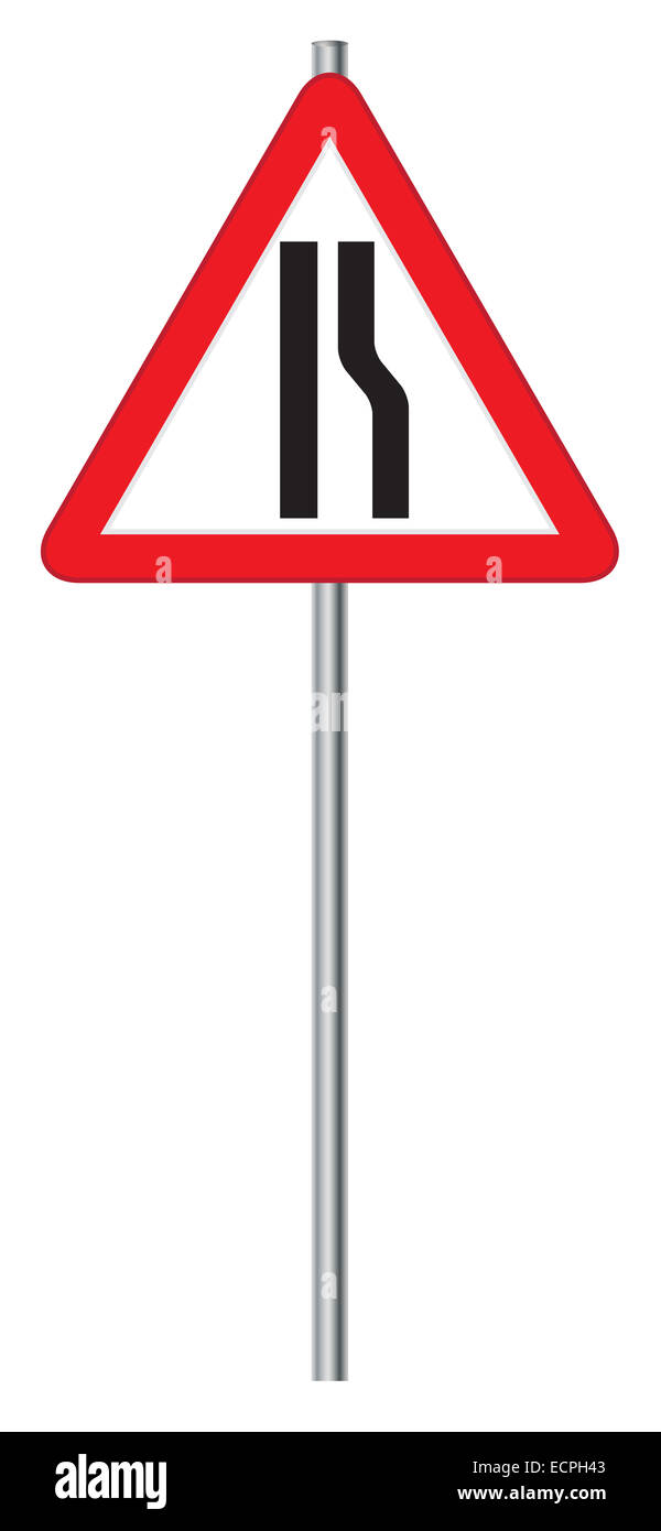 Panneau de signalisation triangulaire Banque d'images détourées - Alamy