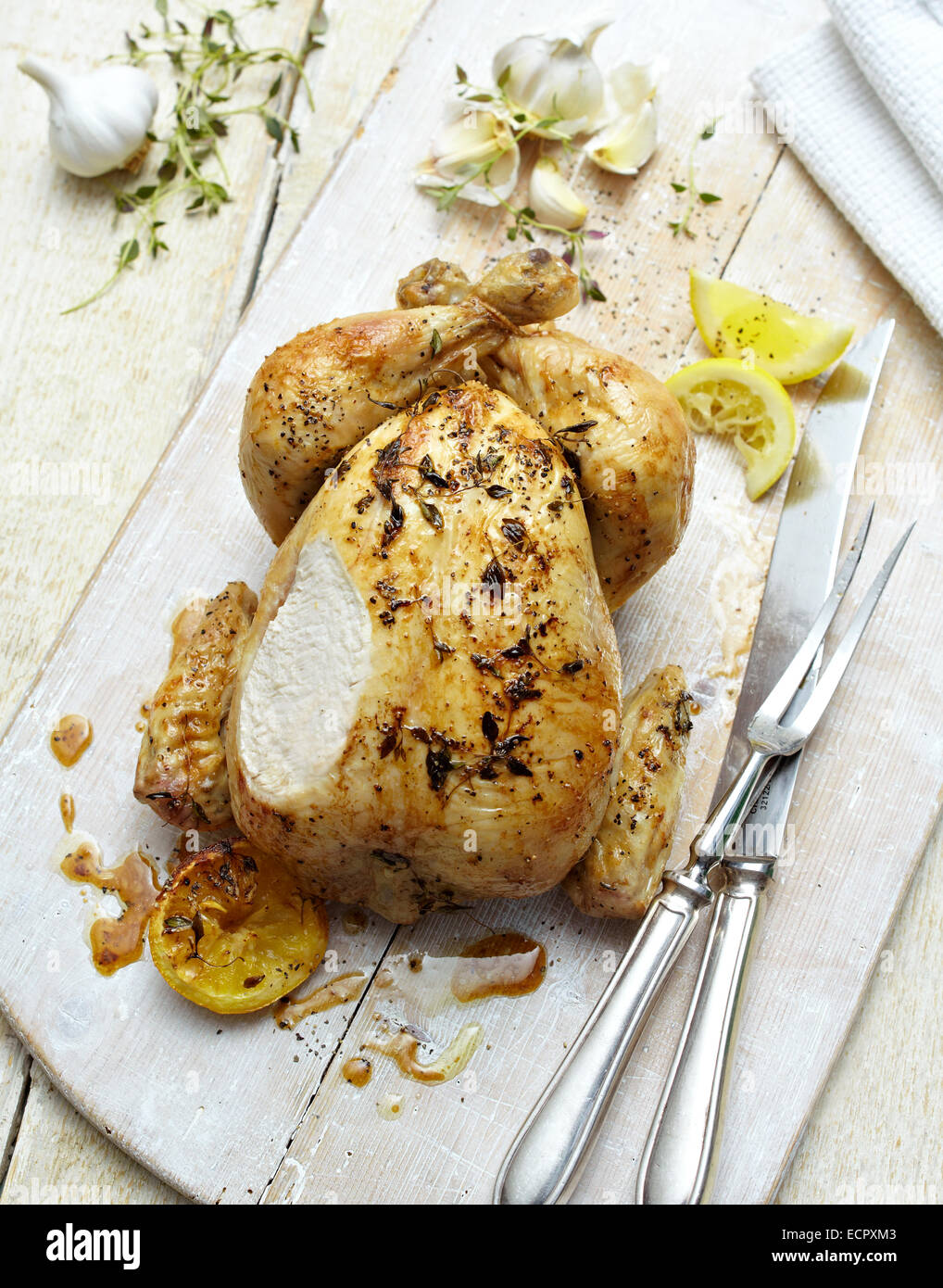 Poulet rôti Banque de photographies et d’images à haute résolution - Alamy