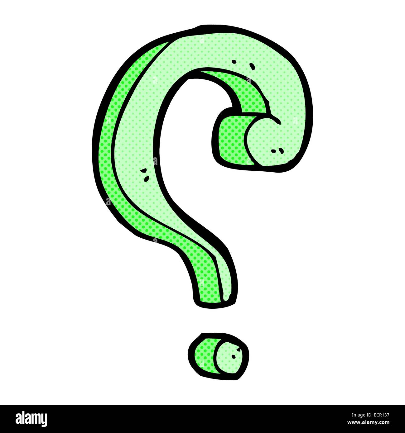 Retro style bande dessinée caricature question mark Image Vectorielle ... Retro style bande dessinée caricature question mark Image Vectorielle ...