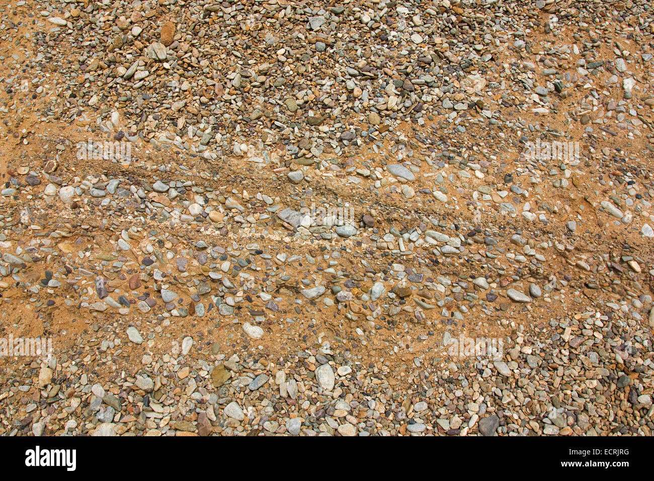 Les sédiments lacustres (lac) composé de sable et gravier Photo Stock ...