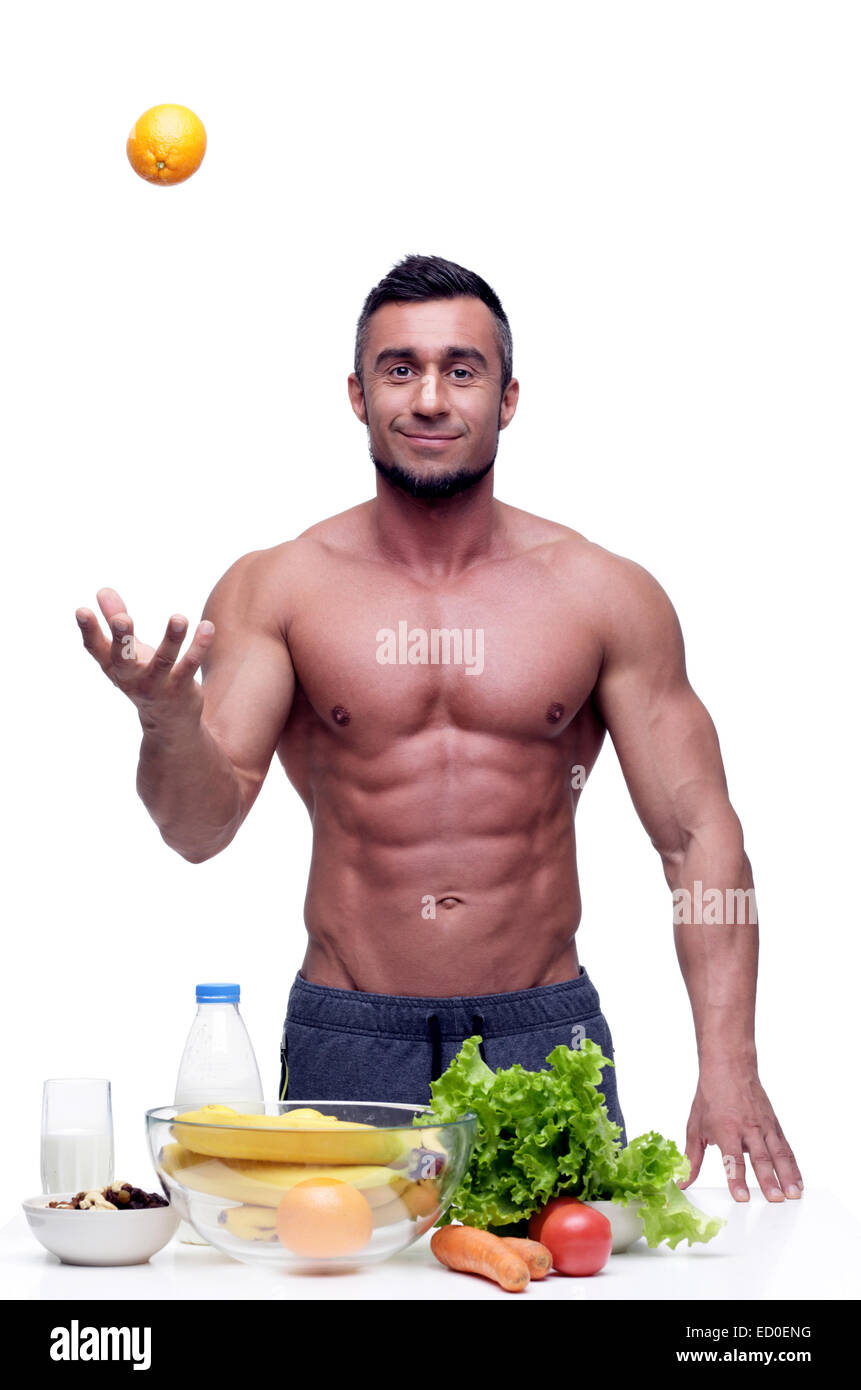 Belle homme musclé qui pose Banque de photographies et d’images à haute ...